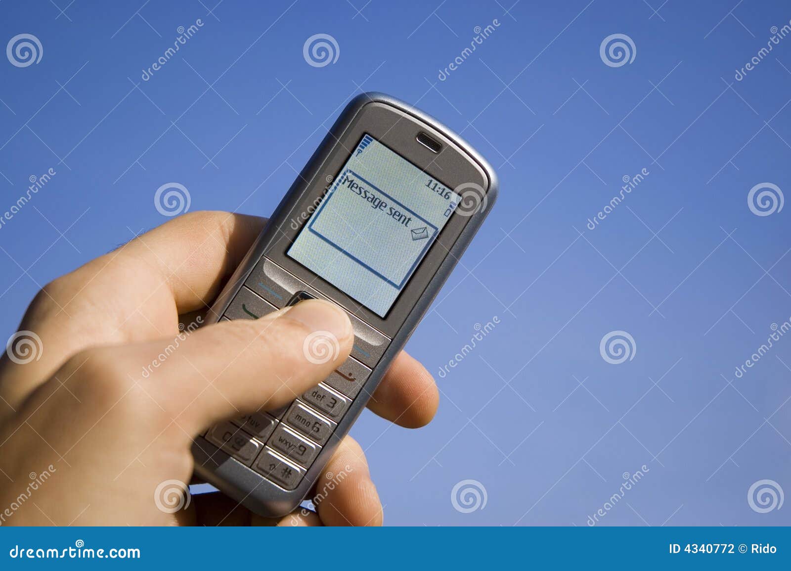 Message sent stock photo. Image of mobile, news, message - 4340772