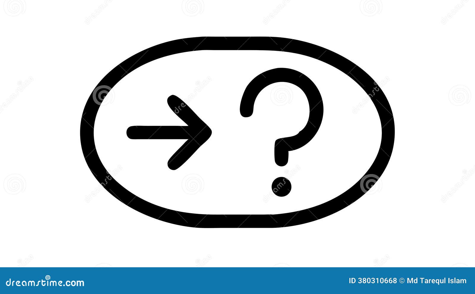 Uncertain Unknown Future Business Vector Concept. Symbol Of Looking For ...