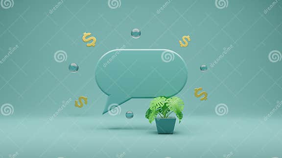 Message Status Box 3D Rendered, Social Media Post Design Stock ...