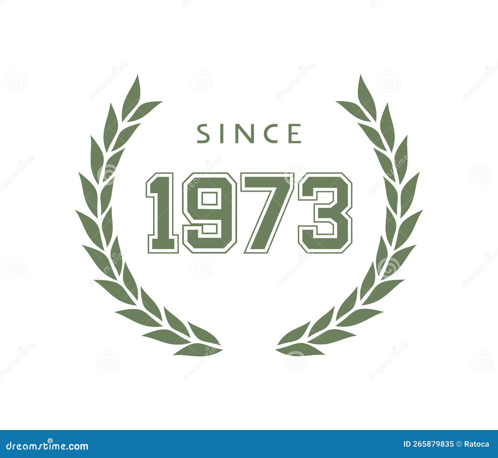 Since 1973 message symbol stock vector. Illustration of vector - 265879835
