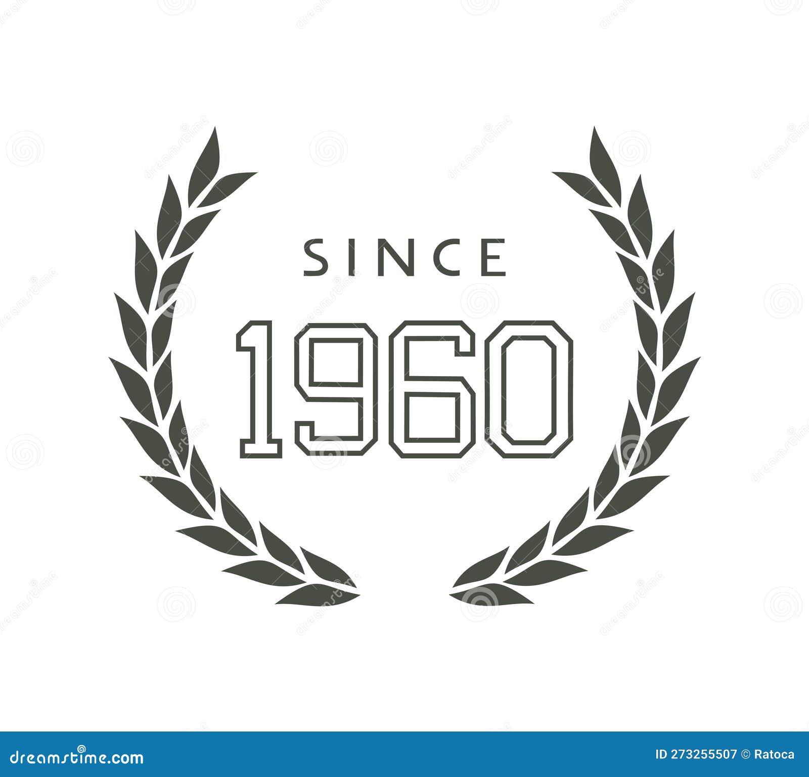 Since 1960 message symbol stock vector. Illustration of funny - 273255507