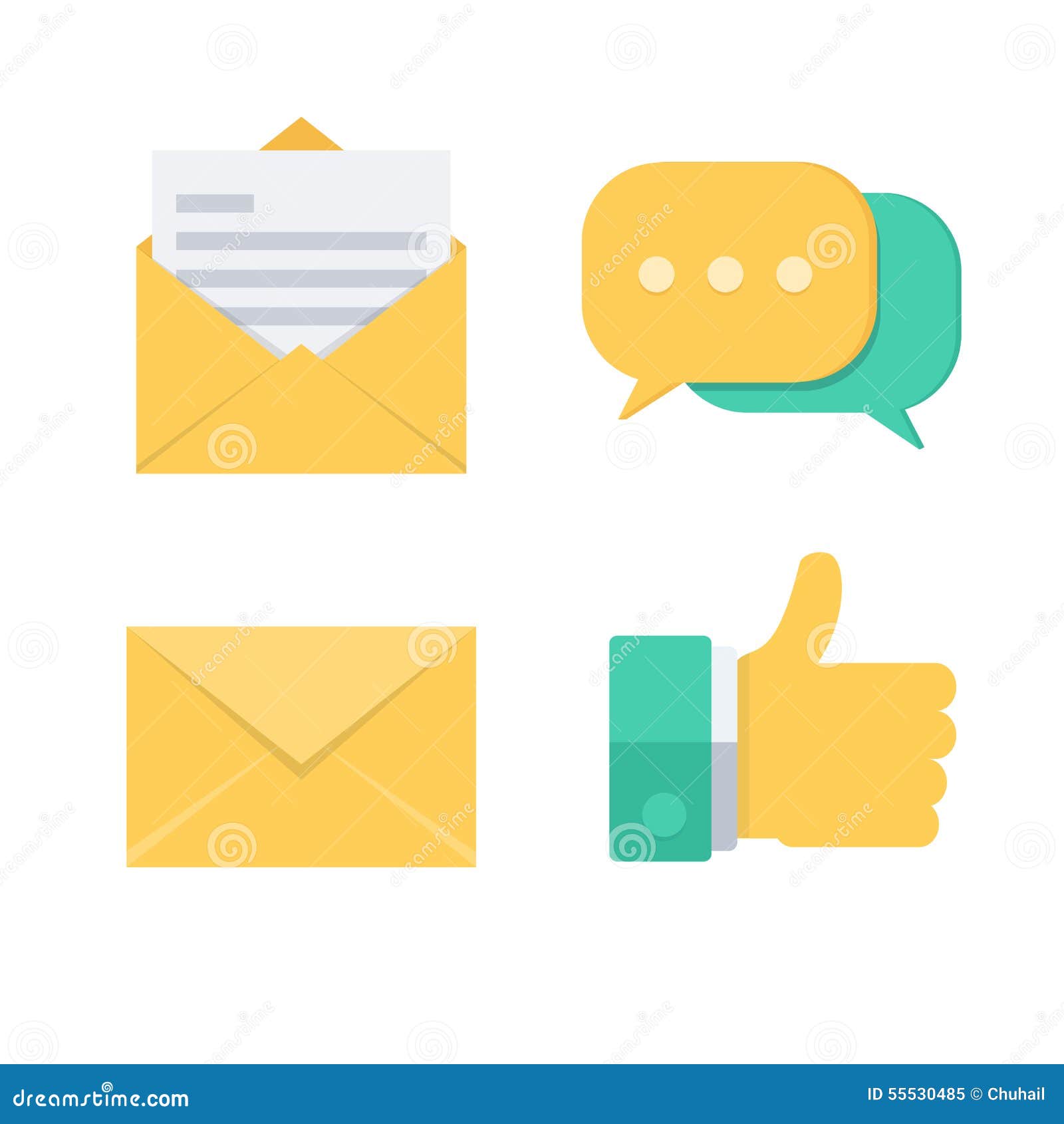 Message symbols stock vector. Illustration of outcoming - 55530485