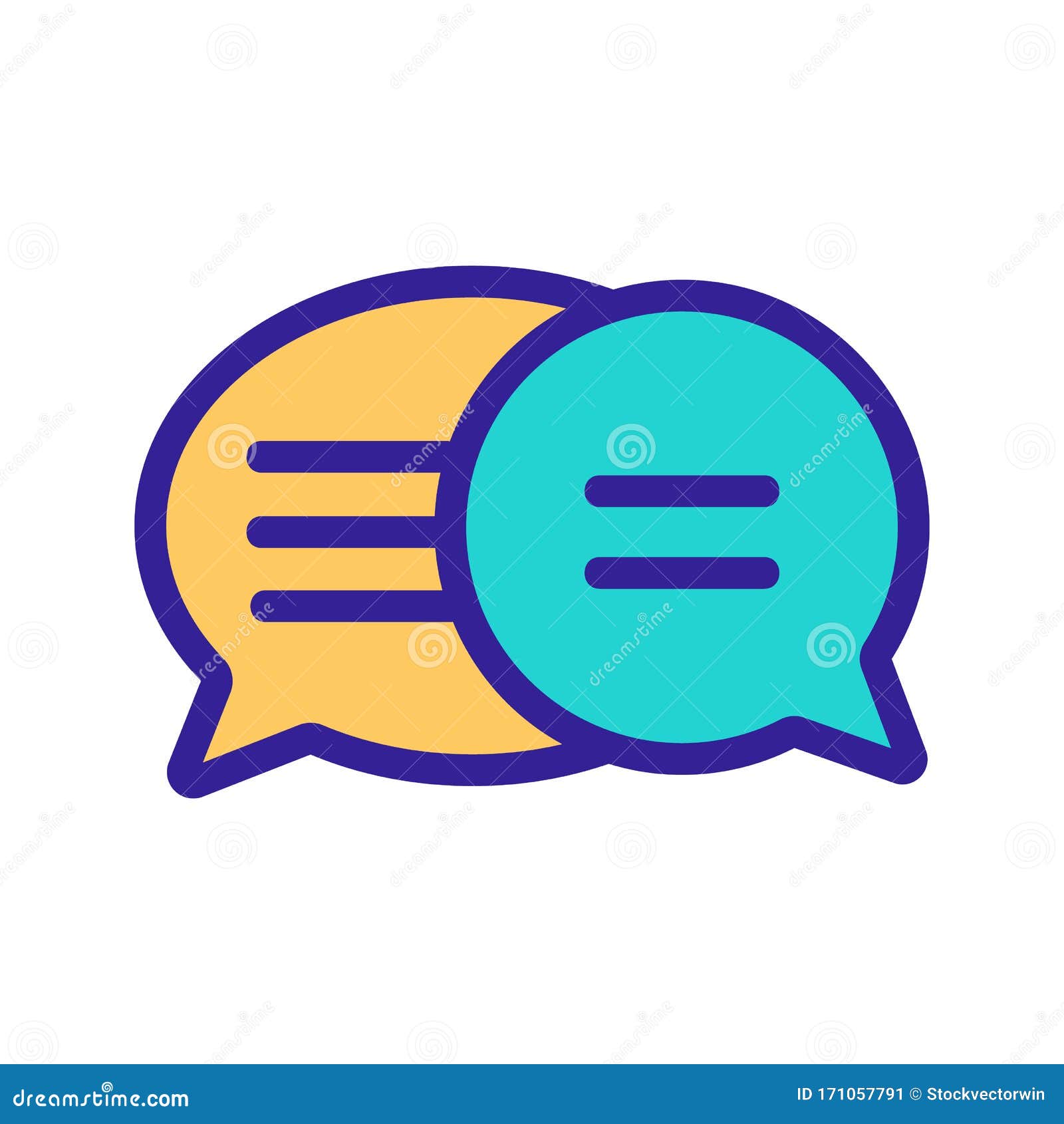 Message with the Test Icon Vector. Isolated Contour Symbol Illustration ...