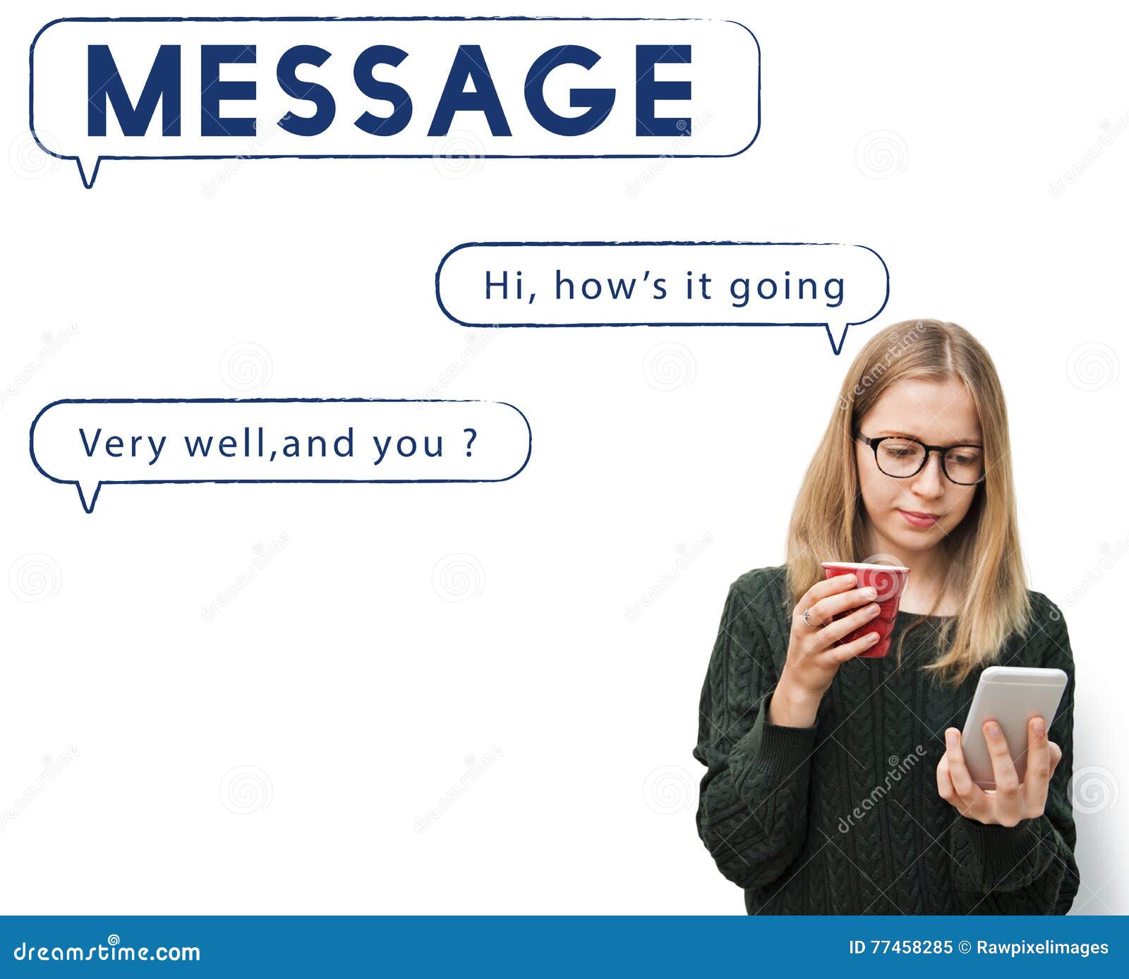 Message Text Mail Chat Communication Concept Stock Image - Image of ...