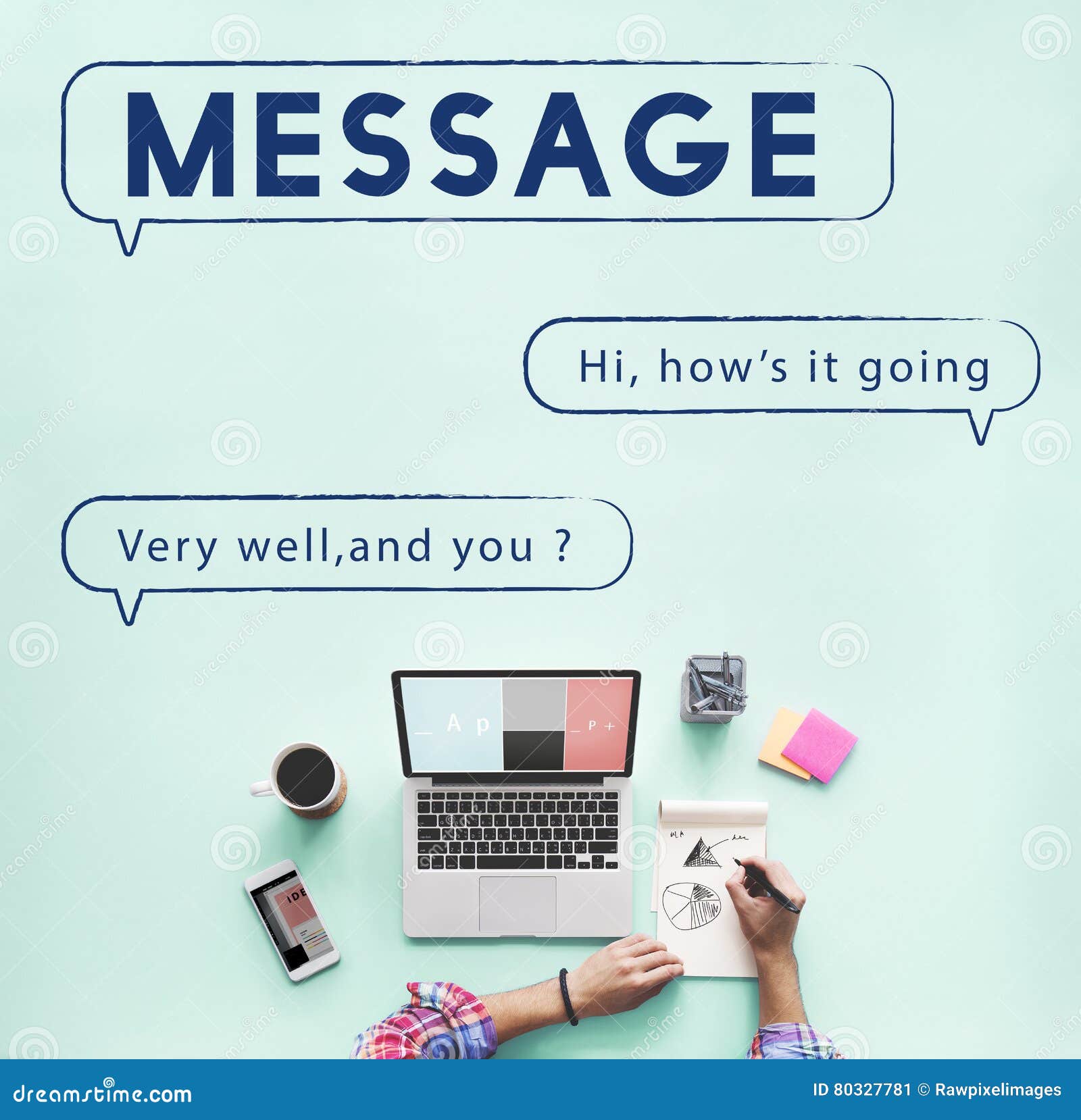 Message Text Mail Chat Communication Concept Stock Image - Image of ...