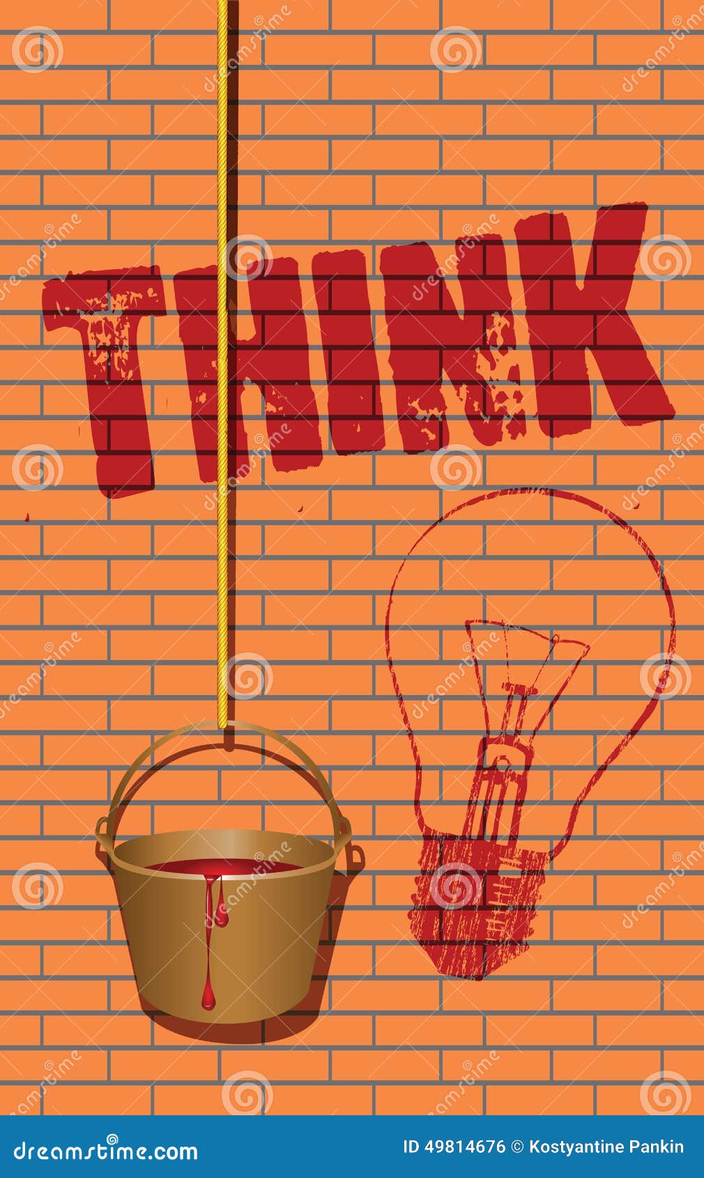 Message Thinking Painted Paint Stock Vector - Illustration of paint ...