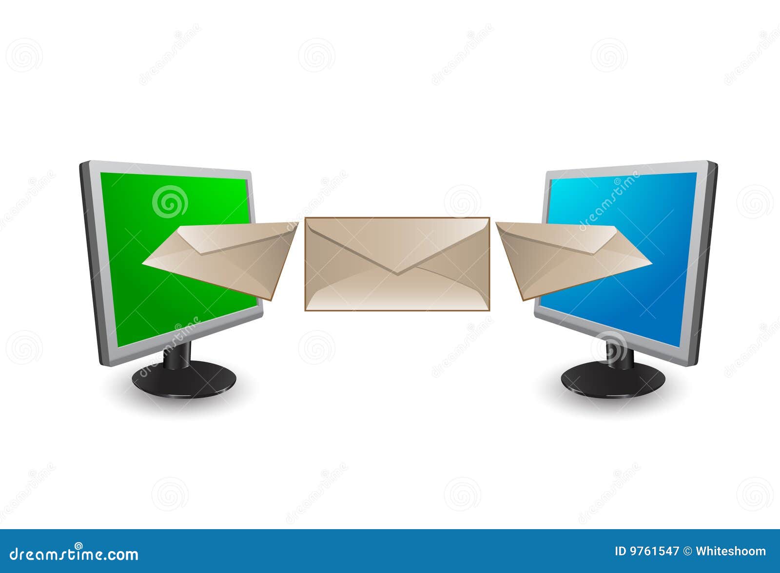 Message transfer stock vector. Illustration of mail, data - 9761547