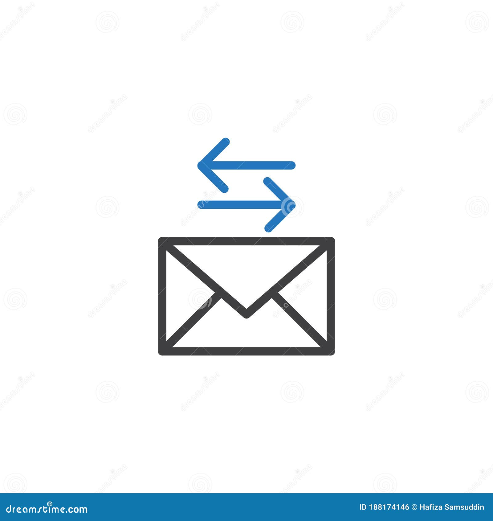 Message Transfer. Vector Illustration Decorative Design Stock Vector ...