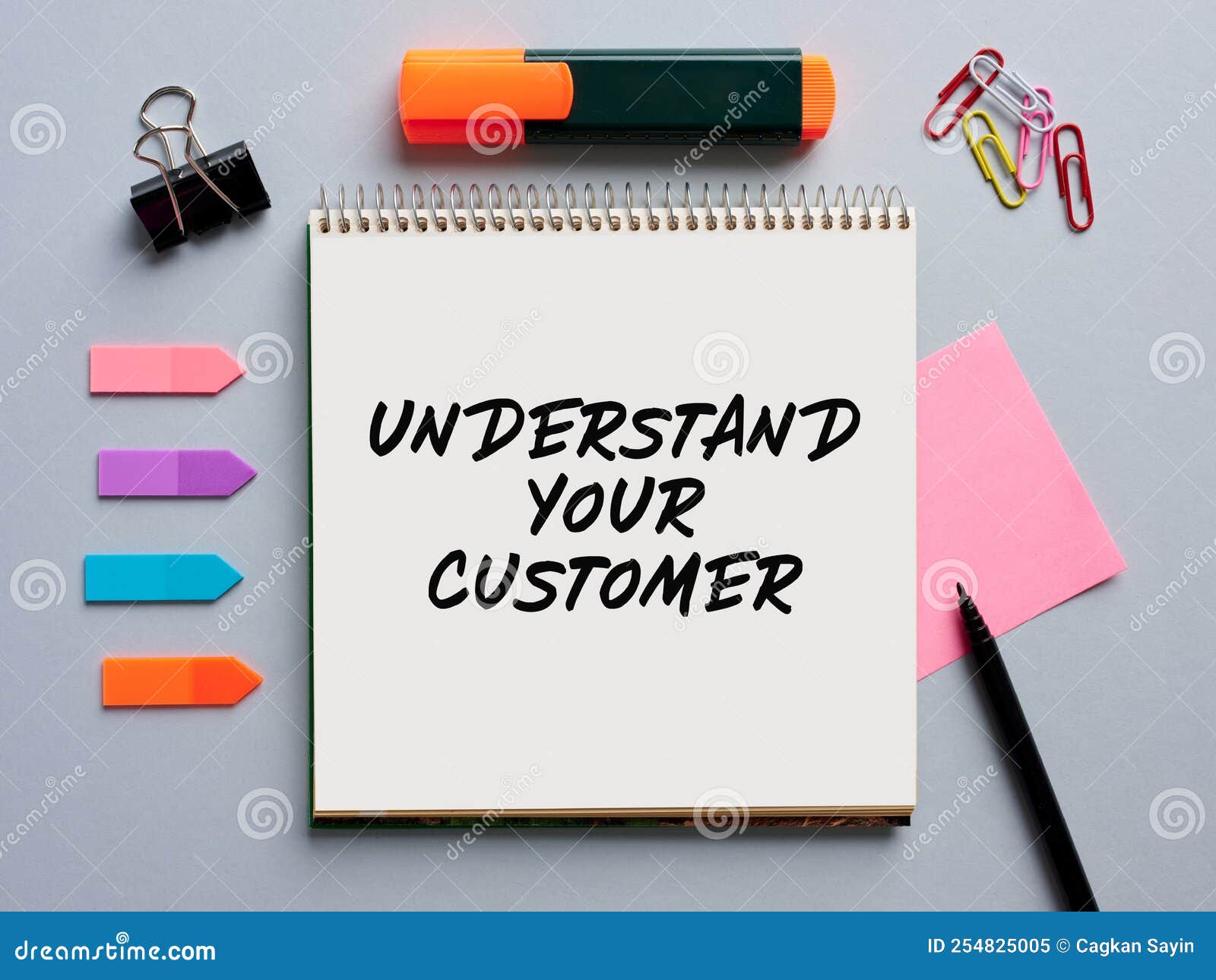 The Message Understand Your Customer Written on a Notebook on Office ...