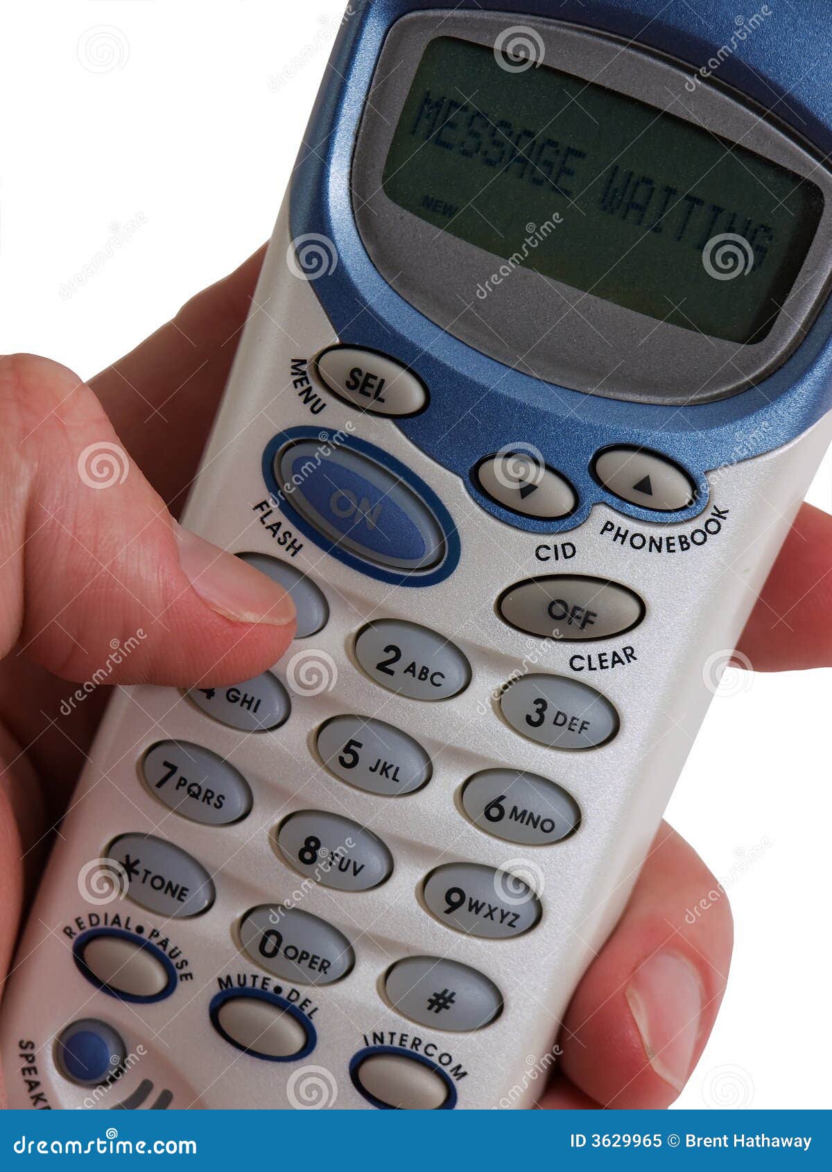 Message Waiting stock image. Image of white, numbers, fingers - 3629965