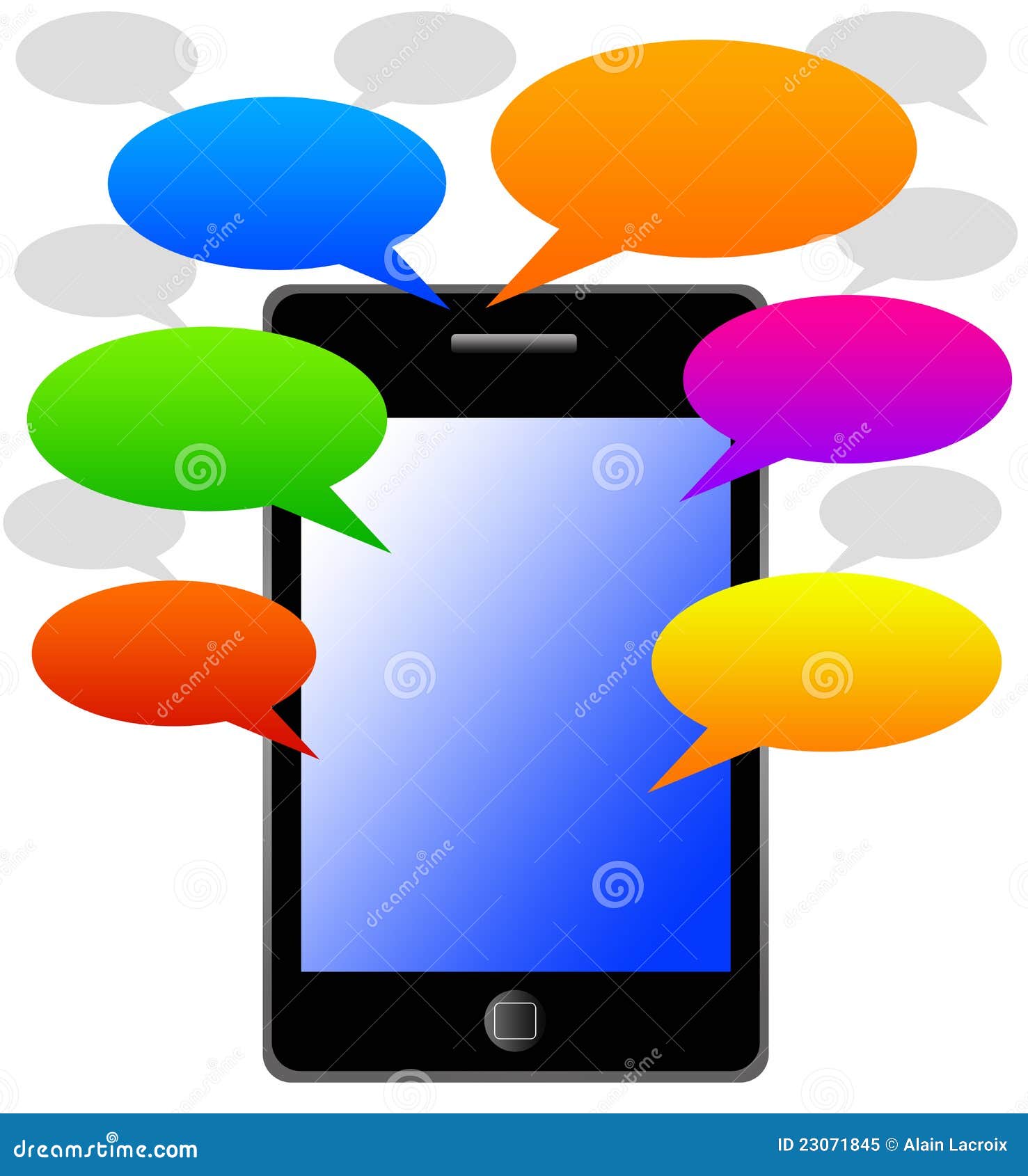 Messages Cartoon Vector | CartoonDealer.com #102240985