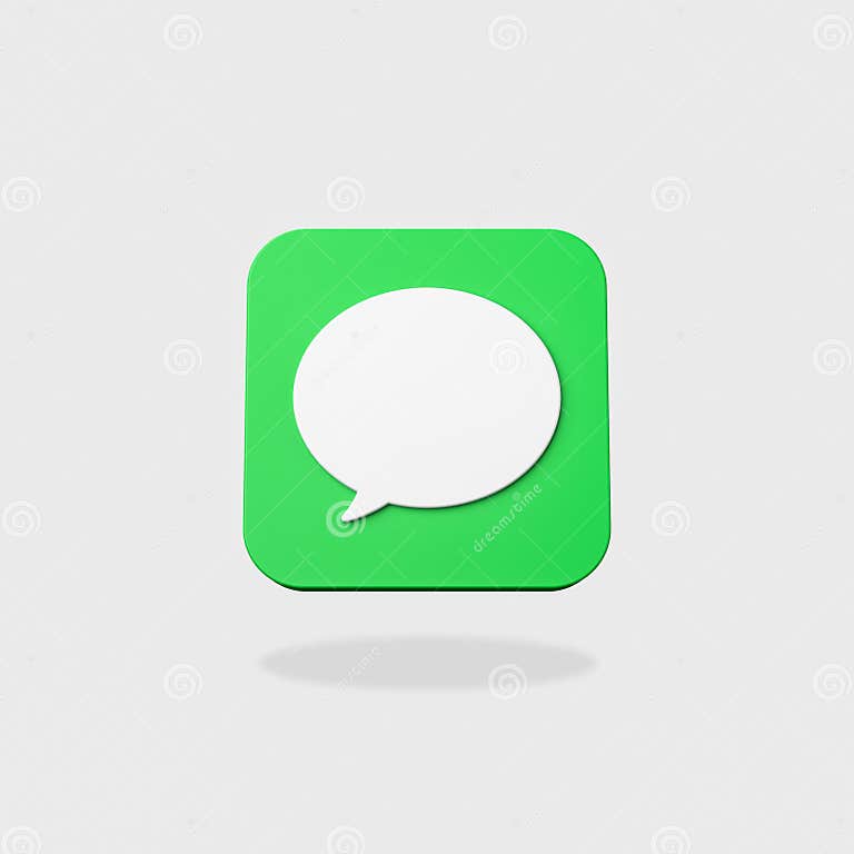 Messages App Icon on Flat Gray Background Editorial Stock Image ...