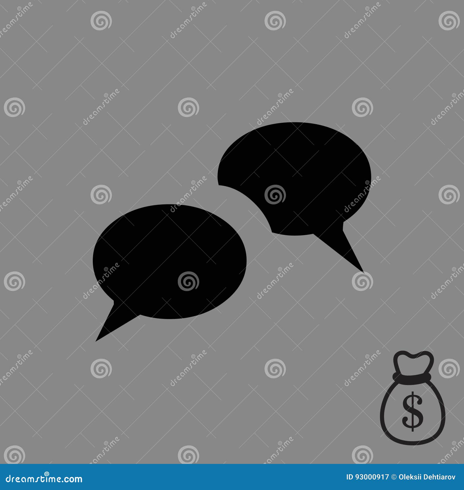 Messages Icon Stock Vector Illustration Flat Design Stock Vector ...