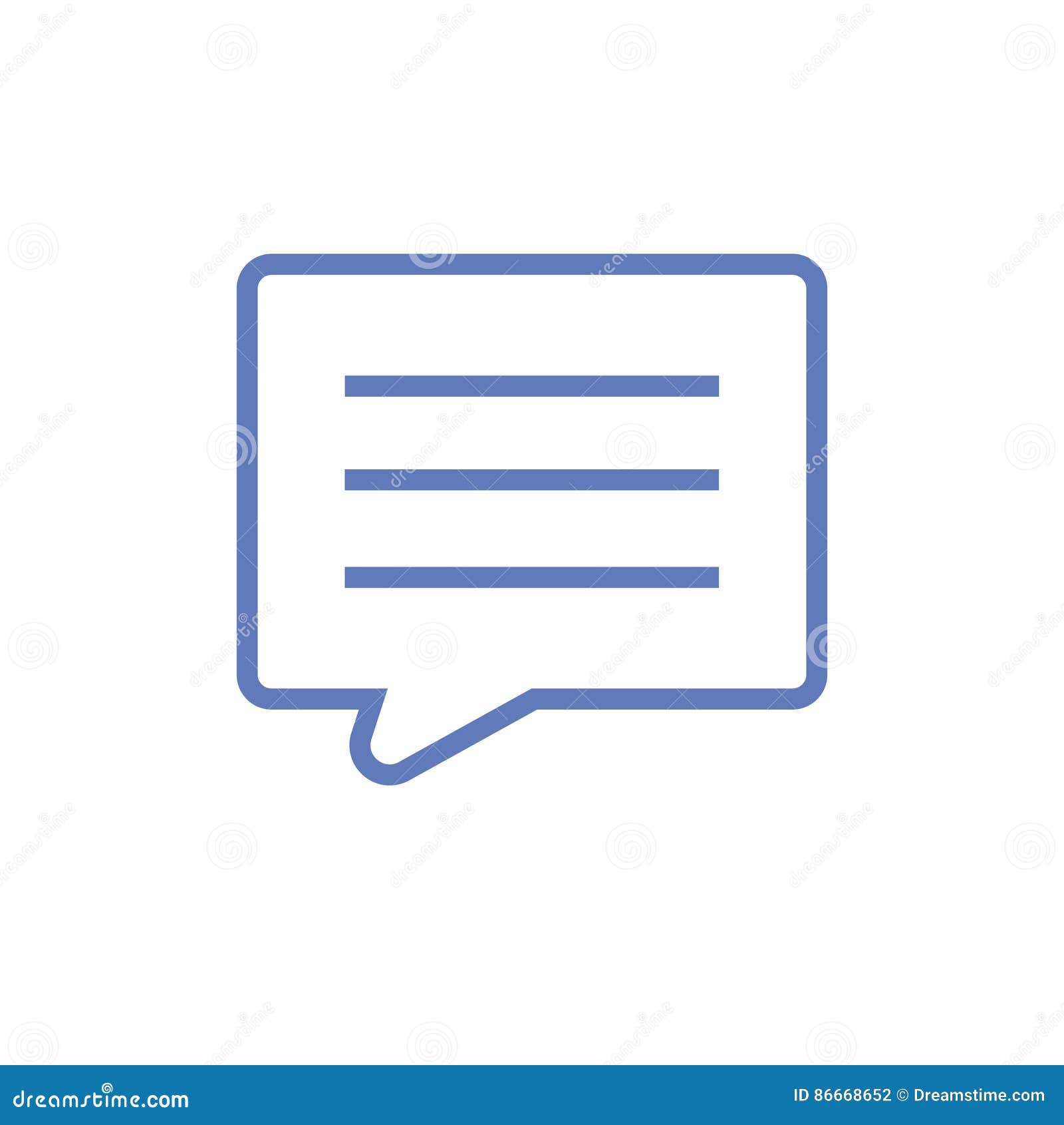 Messages isolated on white stock vector. Illustration of speaker - 86668652