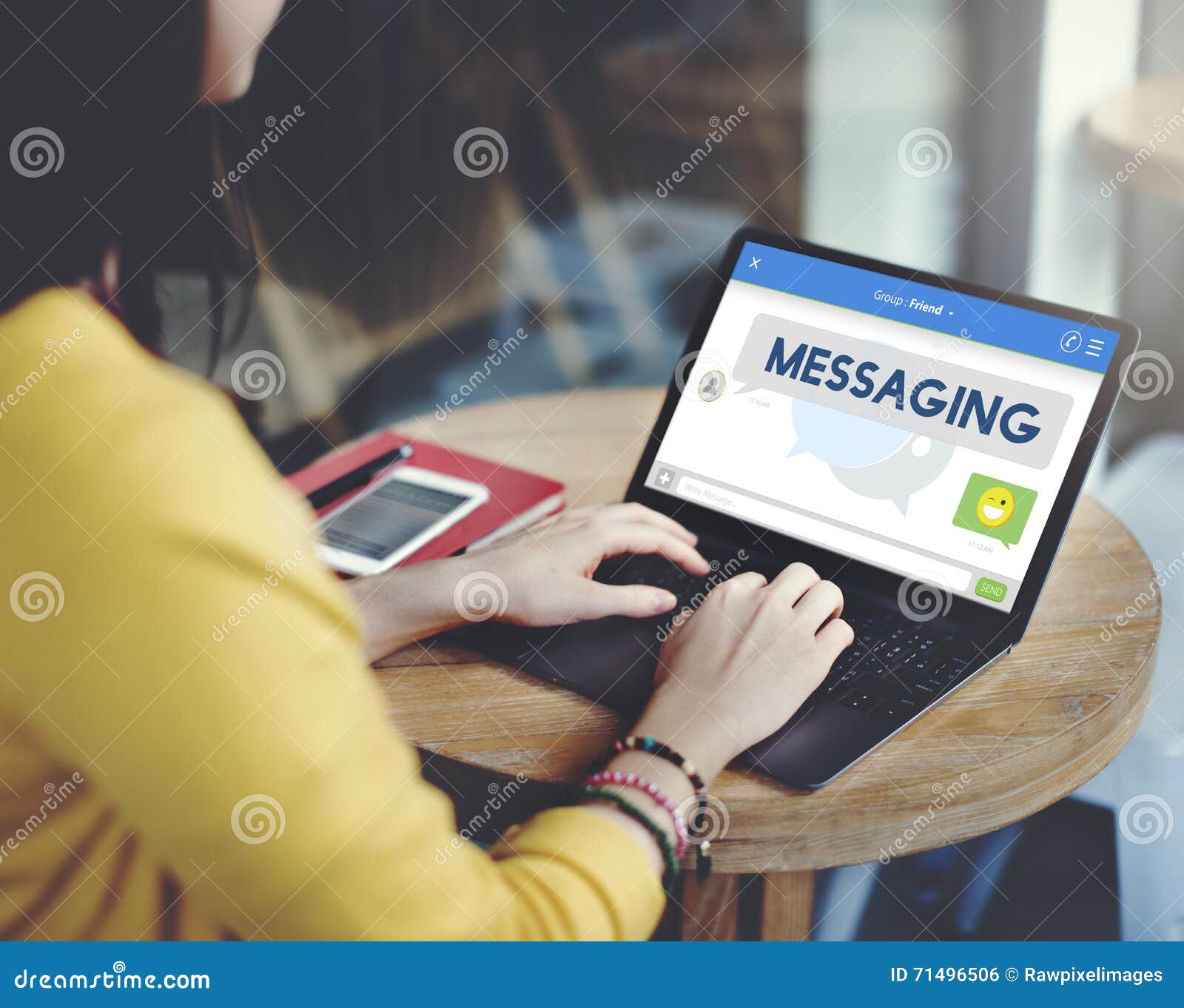 Messaging Chat Communication Connection Online Concept Stock Photo ...