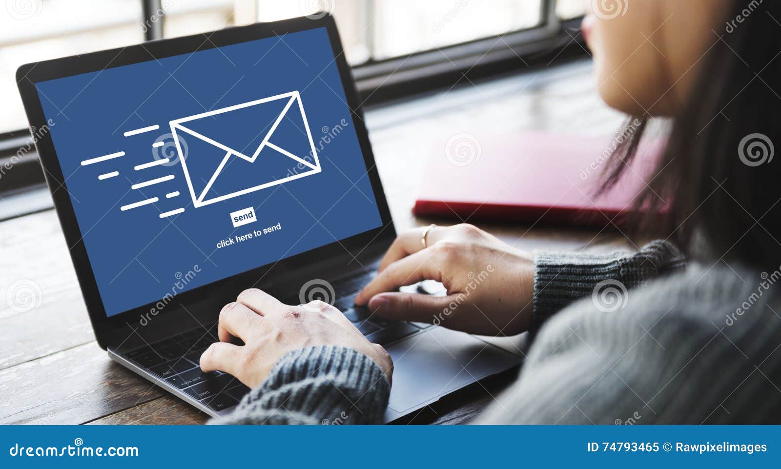 Messaging Email Send Envelope Communication Concept Stock Image - Image ...
