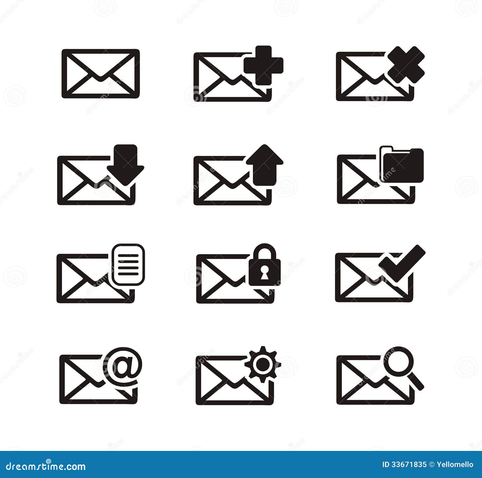 Messaging icon sets stock vector. Illustration of book - 33671835