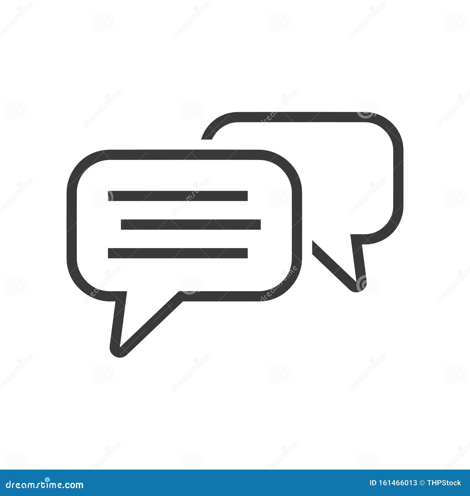 Messaging Icon Vector stock vector. Illustration of communicate - 161466013