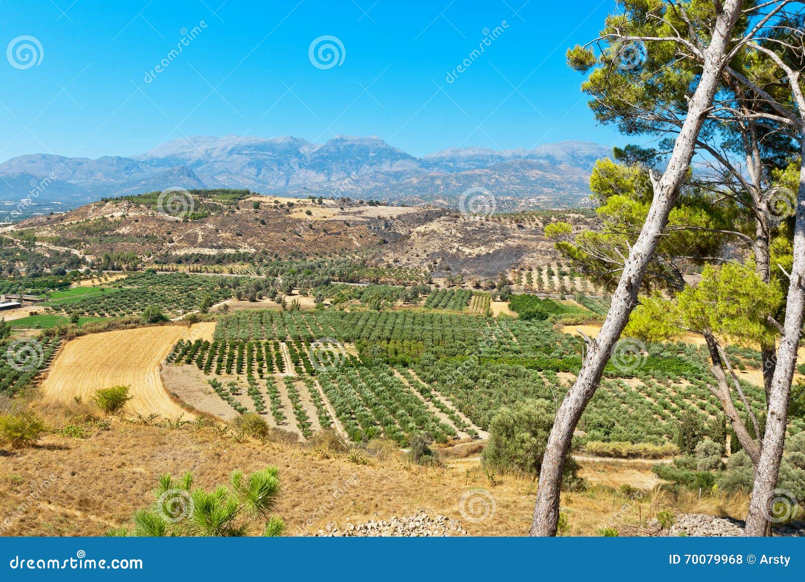 Messara Plain. Crete, Greece Stock Photo - Image of island, land: 70079968