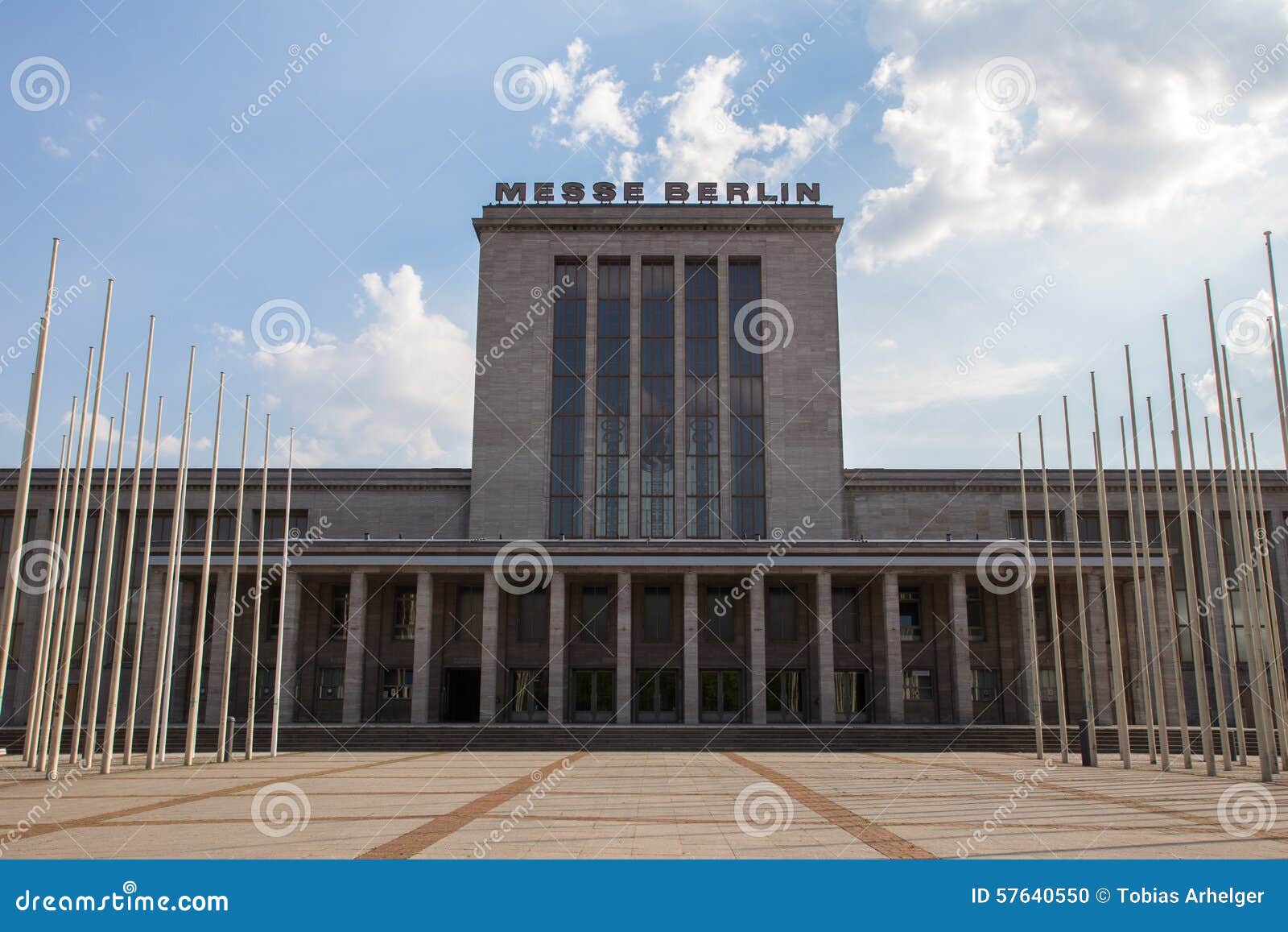 Messe Buildings Berlin Germany Editorial Image - Image of town, flag ...