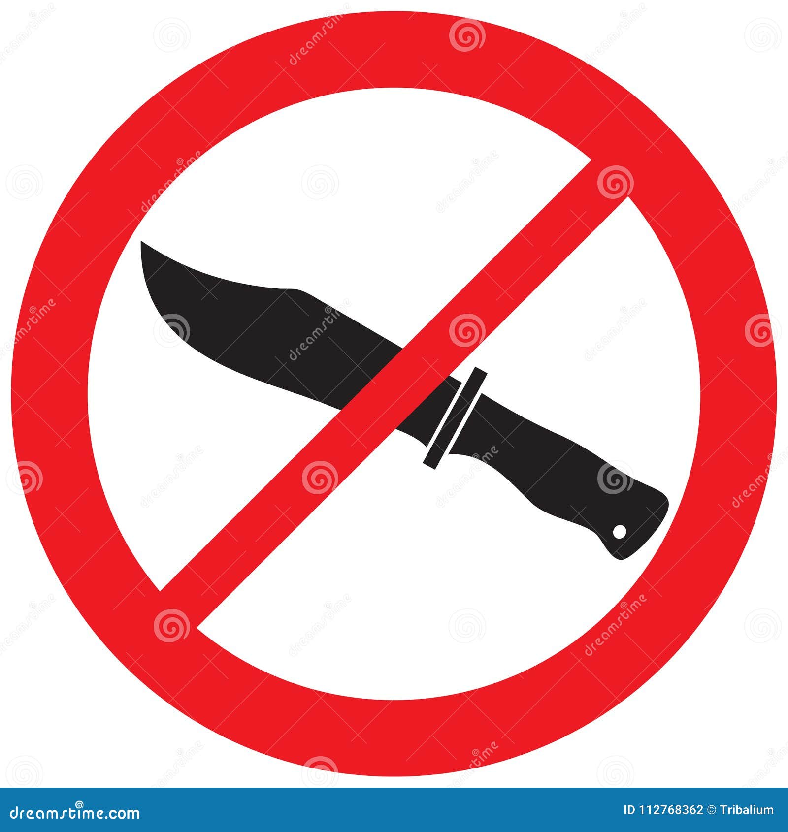 Messen Toegestaan Niet Teken Vector Illustratie - Illustration of ...