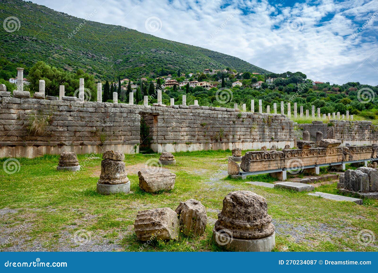 Messene, Greece. the Ancient Asklepieion Stock Image - Image of doric ...