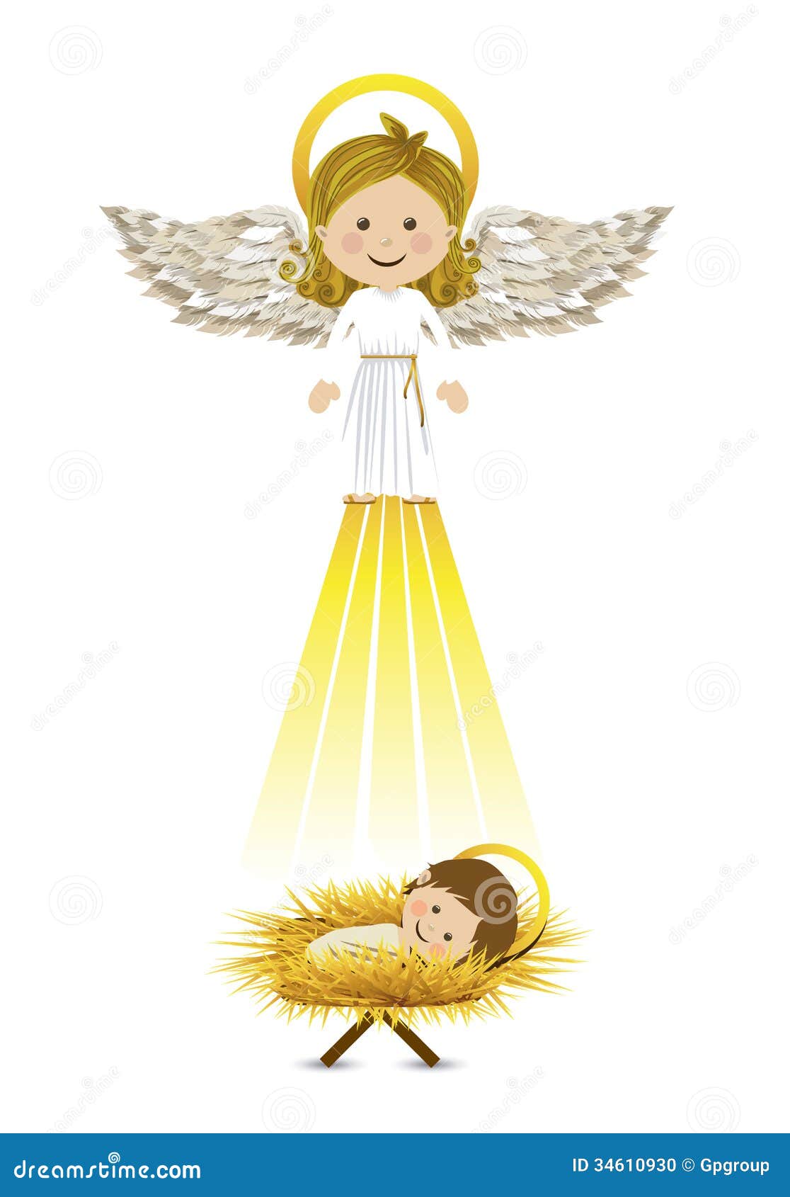 Messenger angel stock vector. Illustration of deliver - 34610930