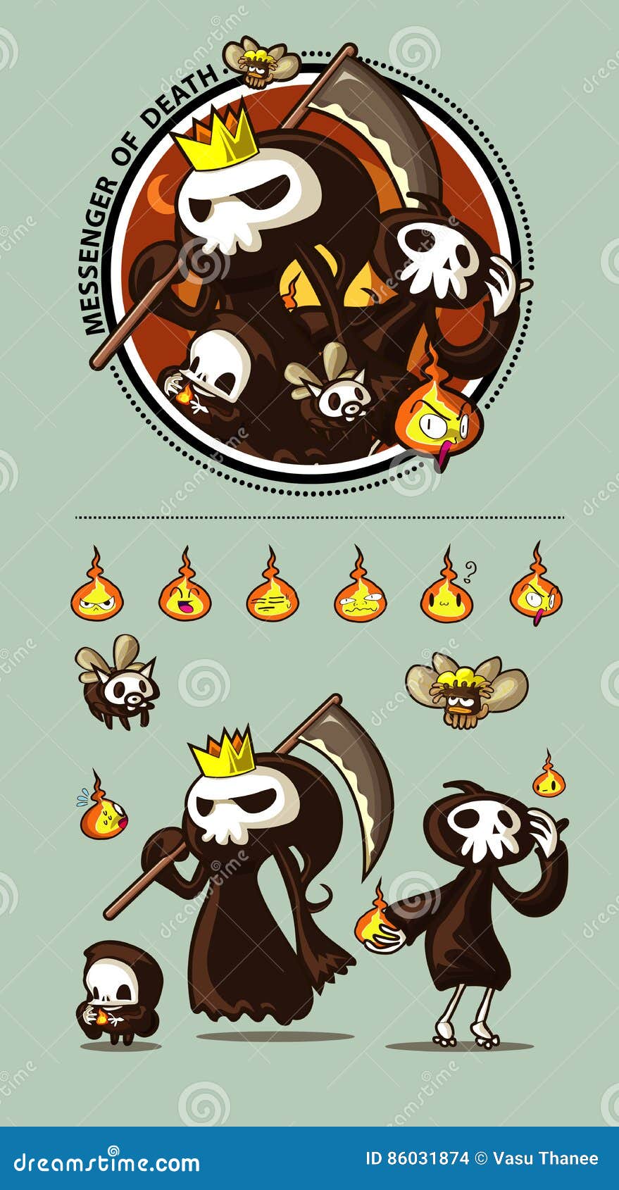 Messenger of death stock illustration. Illustration of angle - 86031874