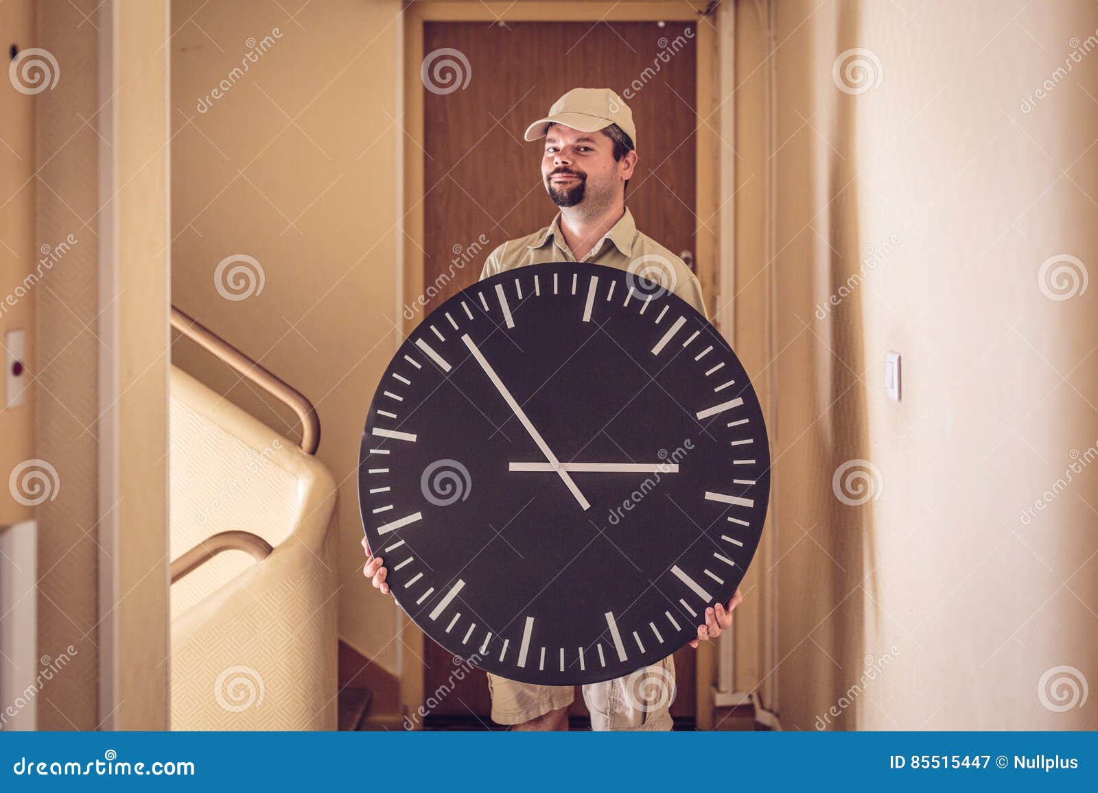 Messenger Delivered Your Parcel on Time Stock Image - Image of giving ...