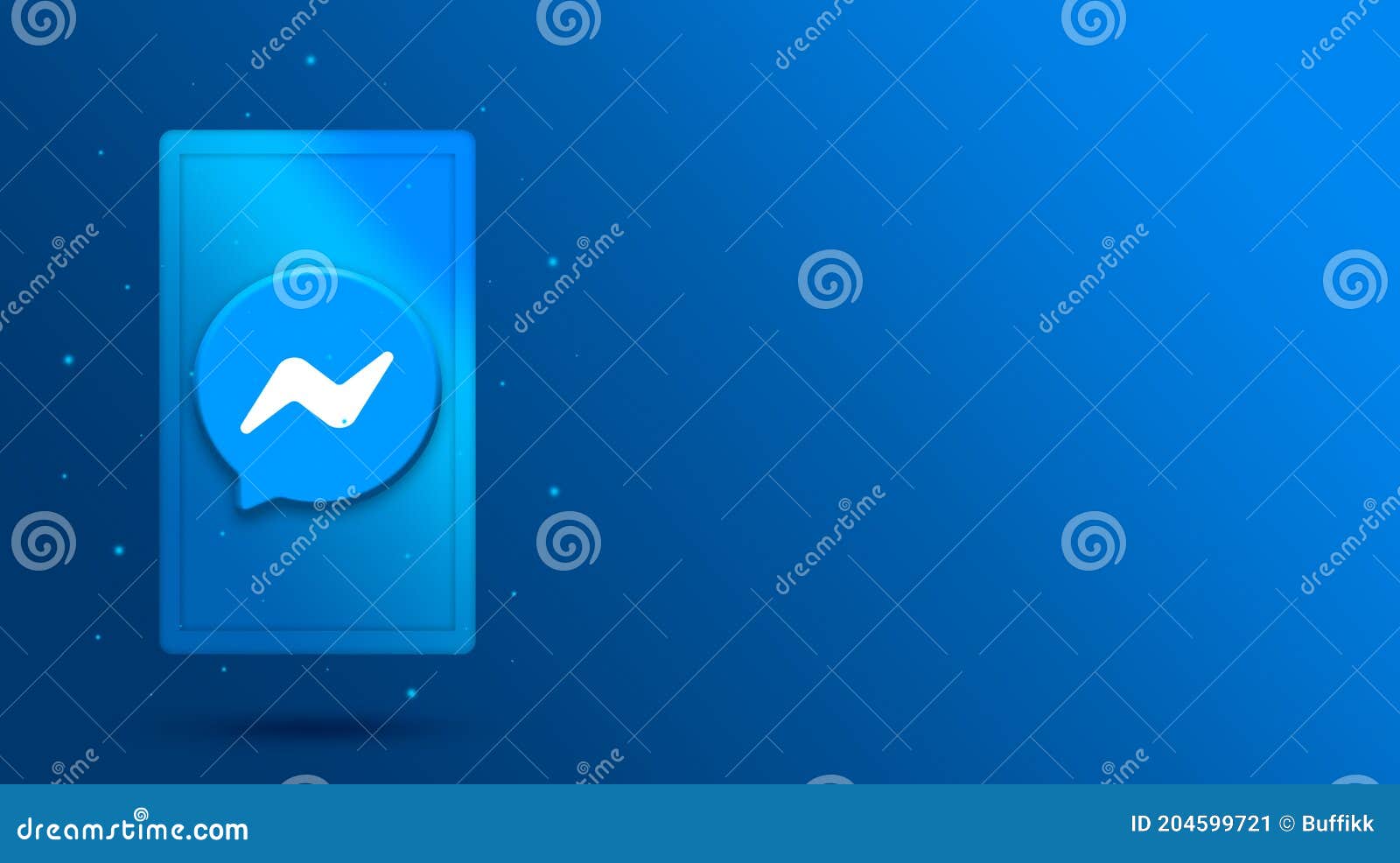 Messenger Logo Icon on Phone Screen Abstract 3d Rendering Editorial ...
