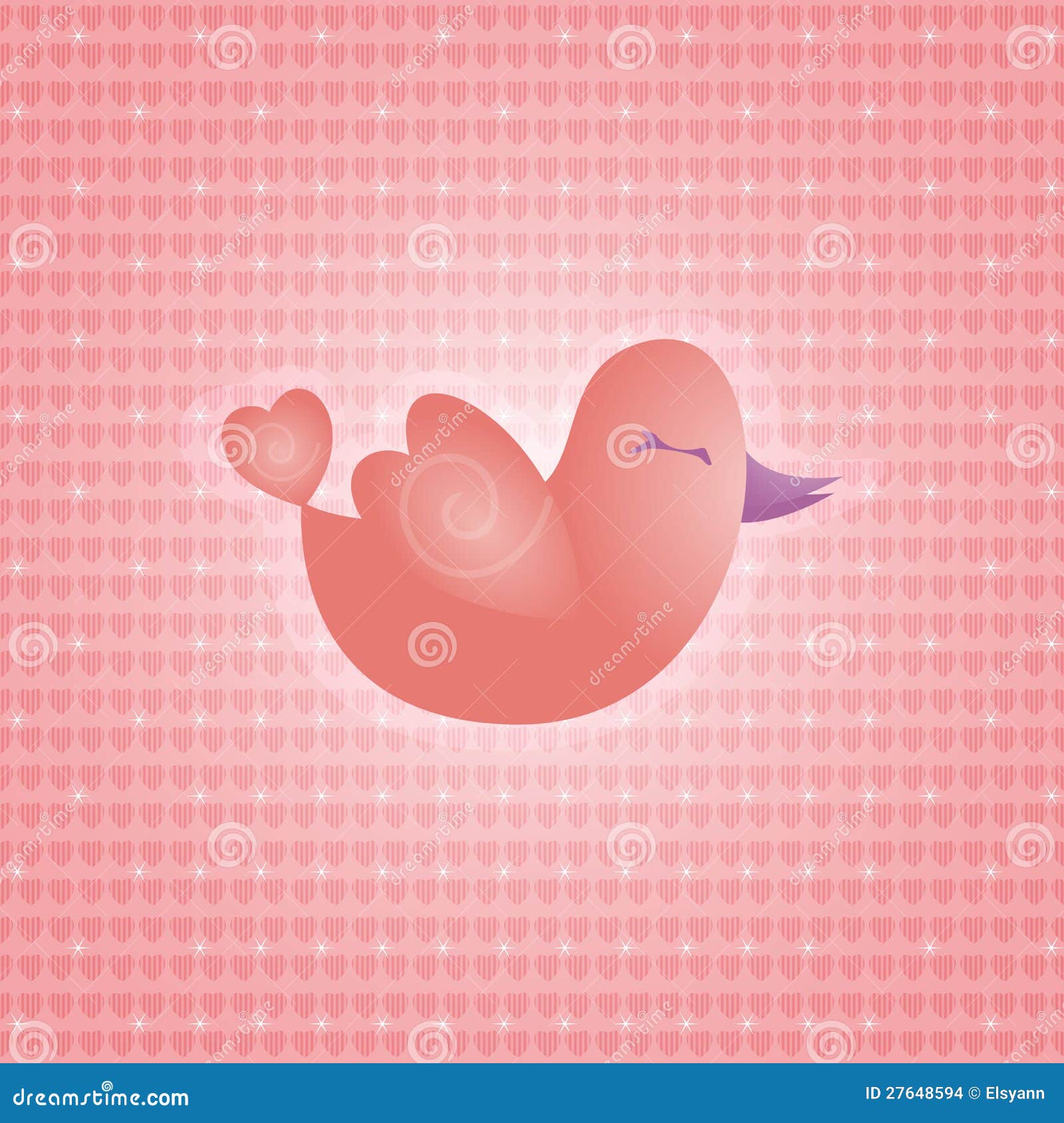 Messenger of love stock vector. Illustration of purple - 27648594