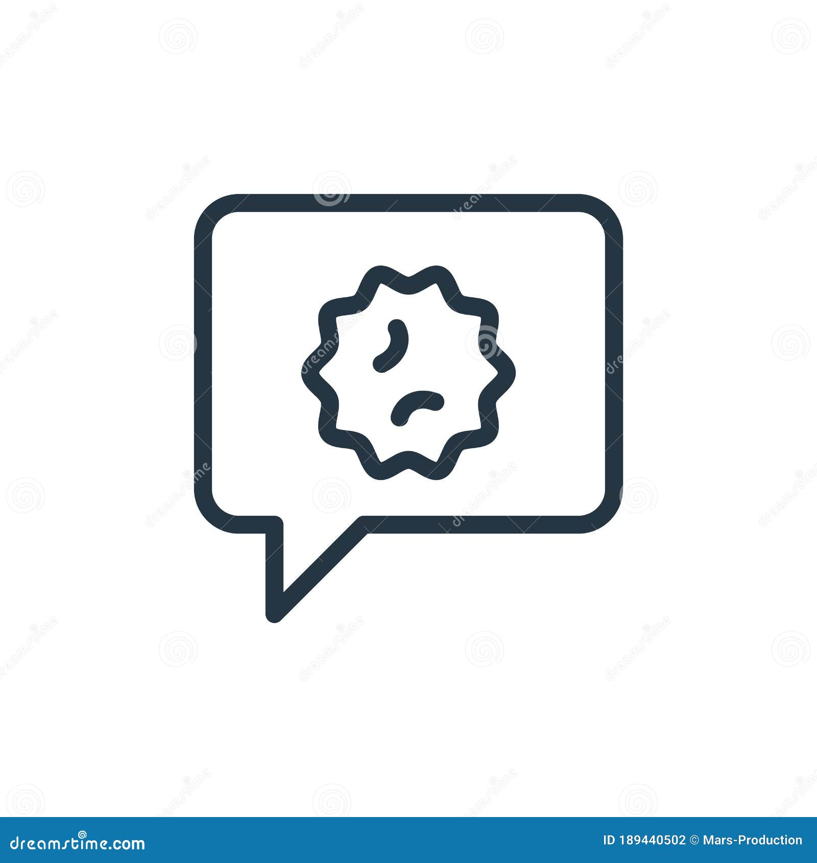 Messenger Vector Icon Isolated on White Background. Outline, Thin Line ...