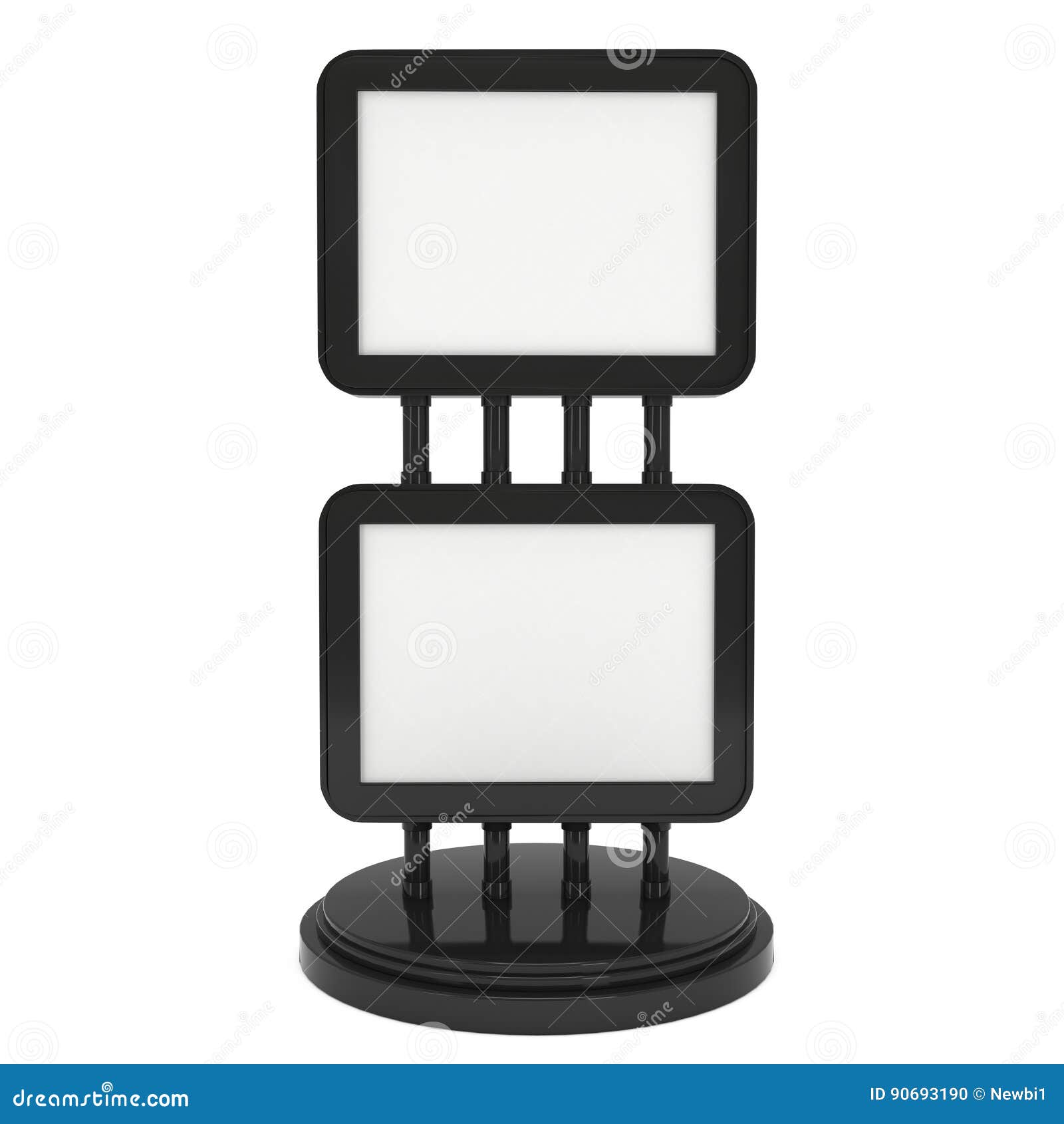 Messenstand LCD-Bildschirm-Stand Stock Abbildung - Illustration von ...