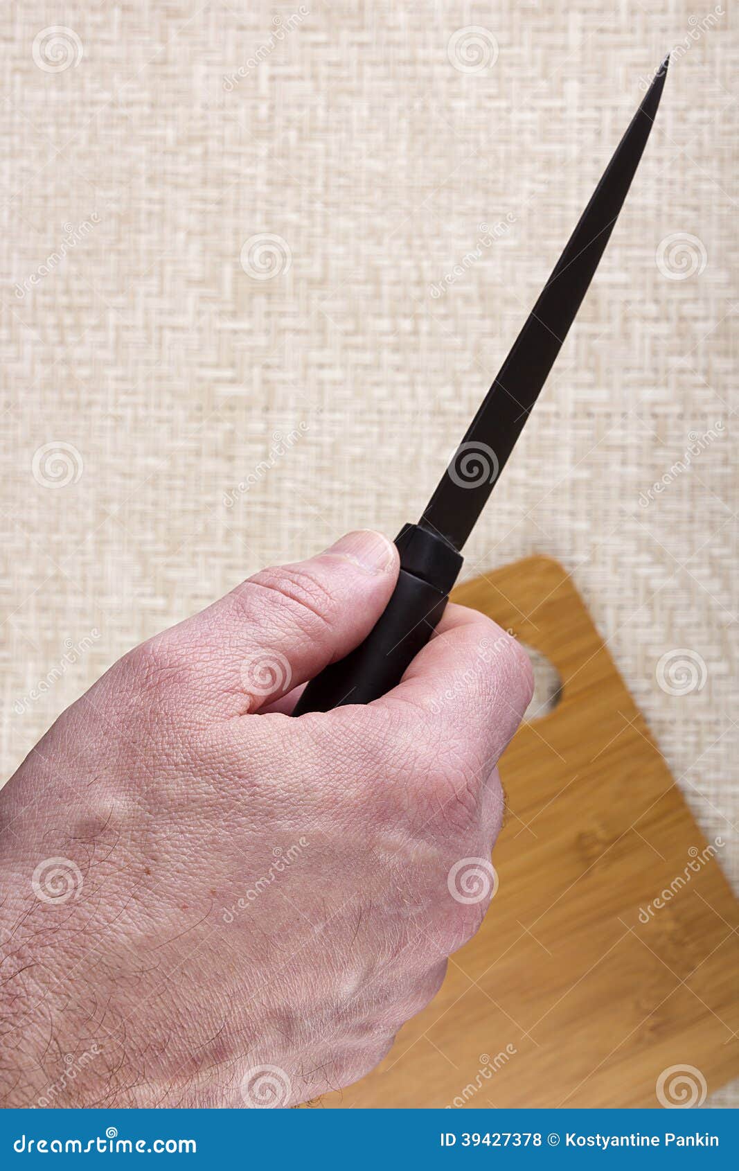 Messer in der Hand stockfoto. Bild von erwachsener, leben - 39427378