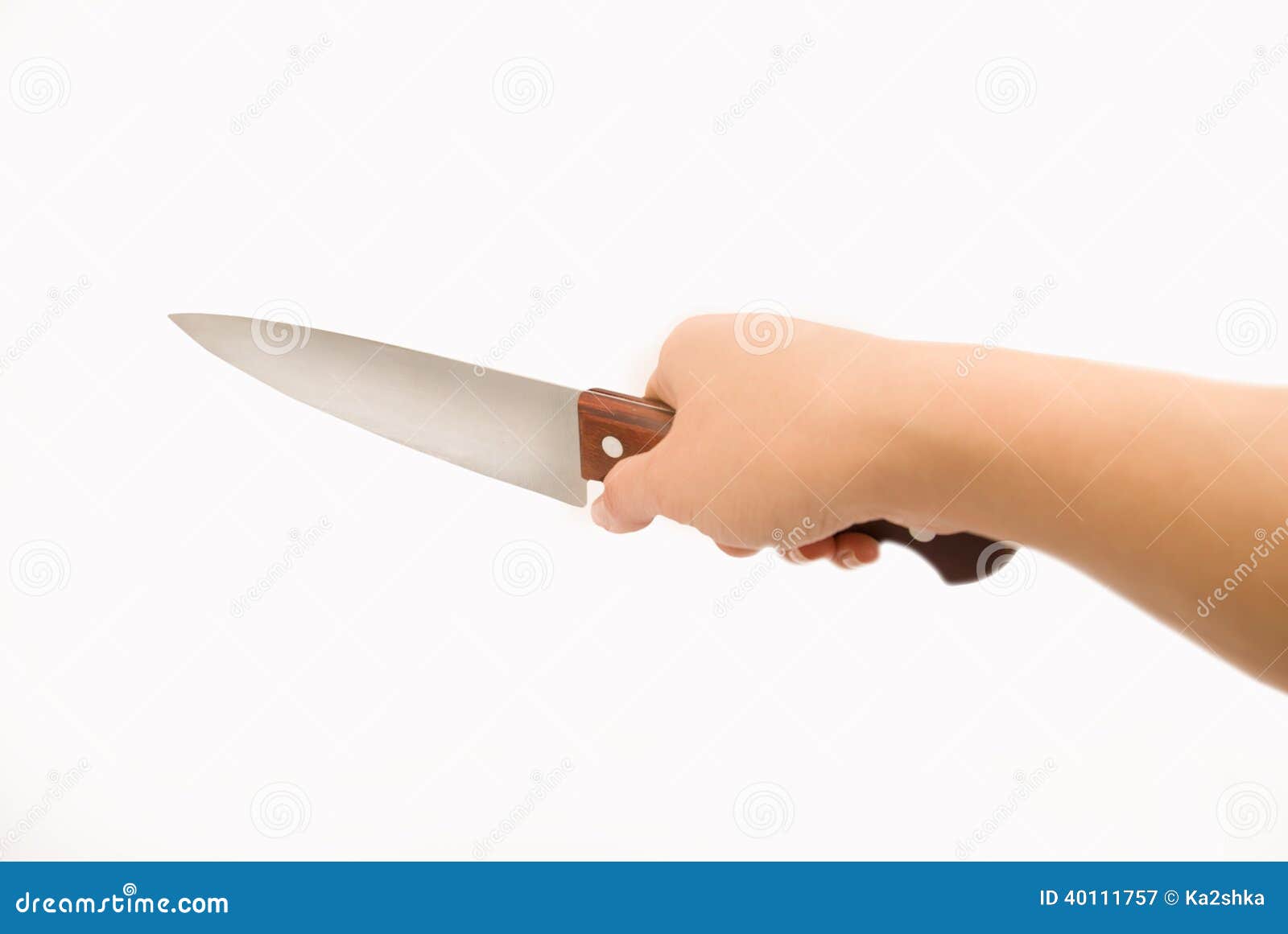 Messer in einer Hand stockbild. Bild von dolch, blatt - 40111757