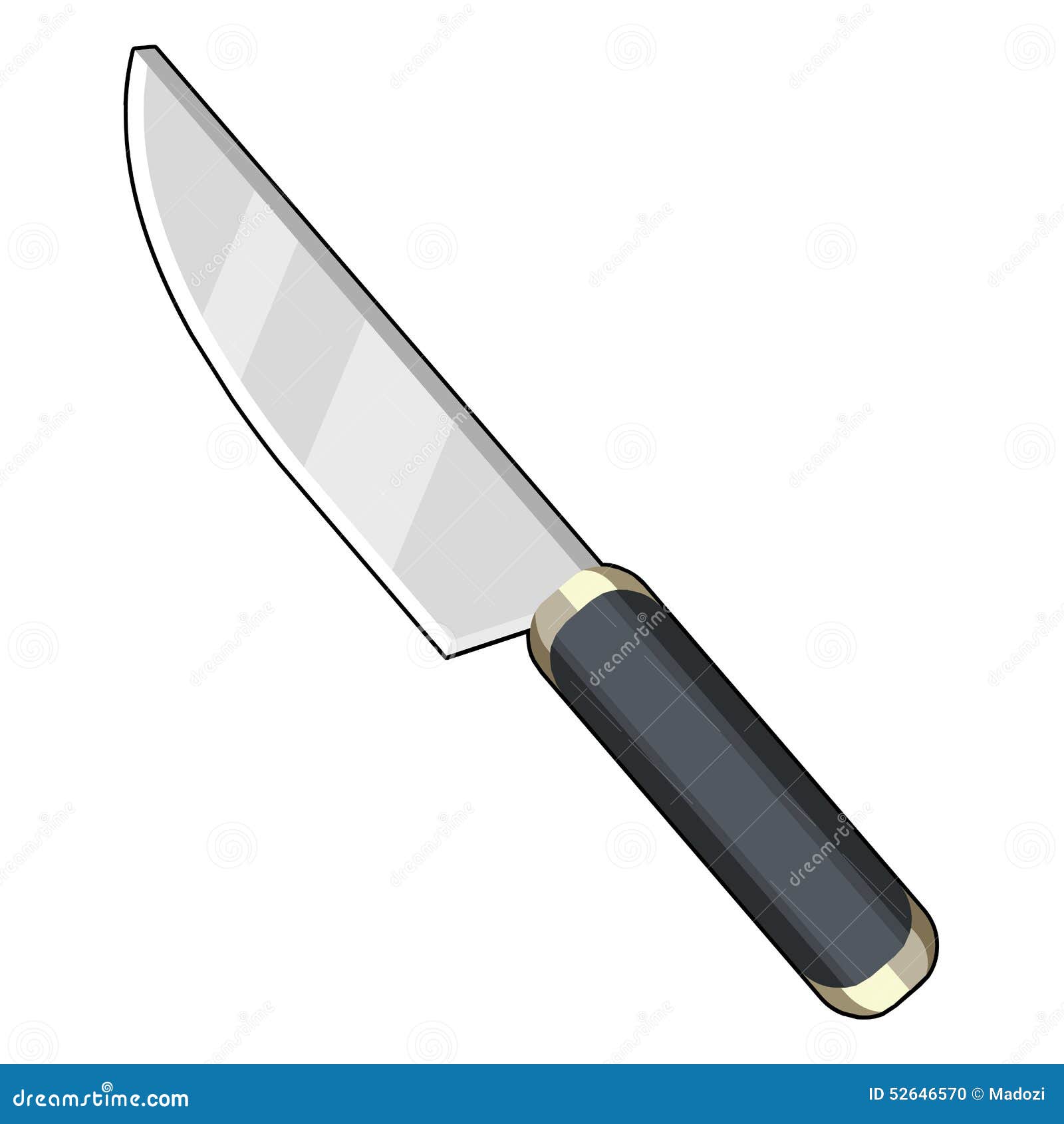 Messer Lokalisierte Illustration Vektor Abbildung - Illustration von ...