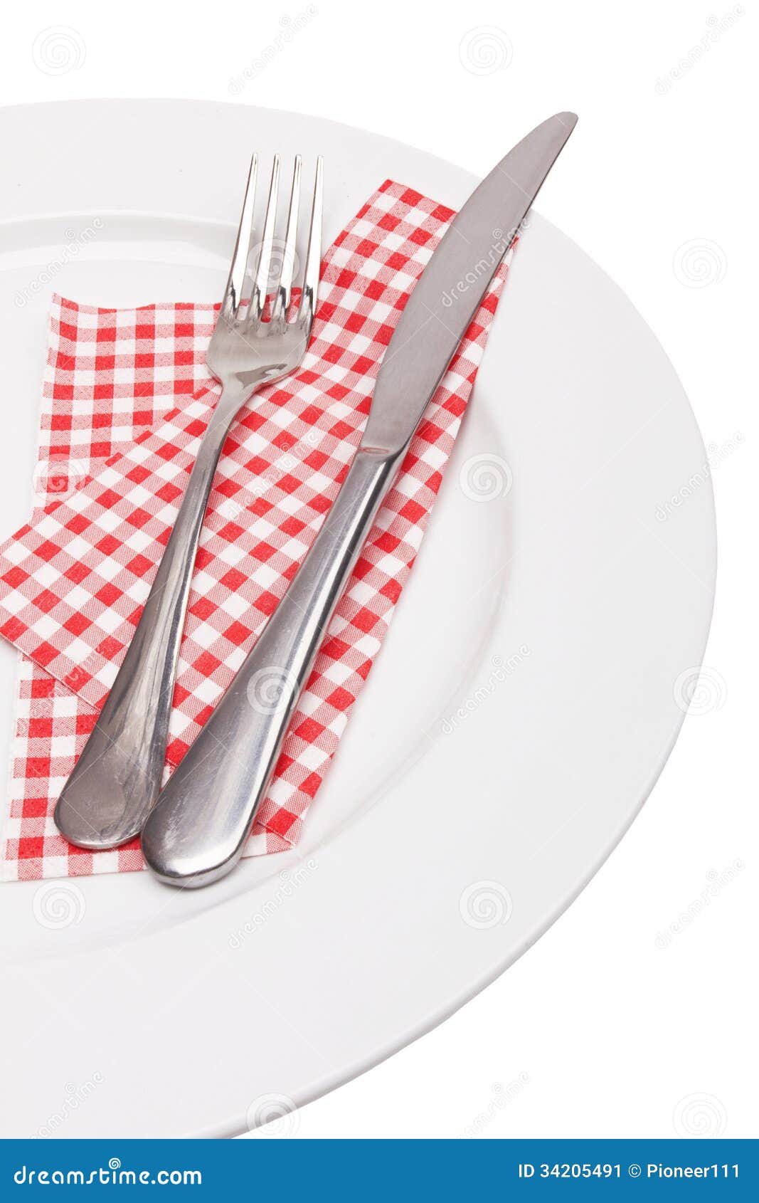 Messer und Gabel stockbild. Bild von kariert, messer - 34205491