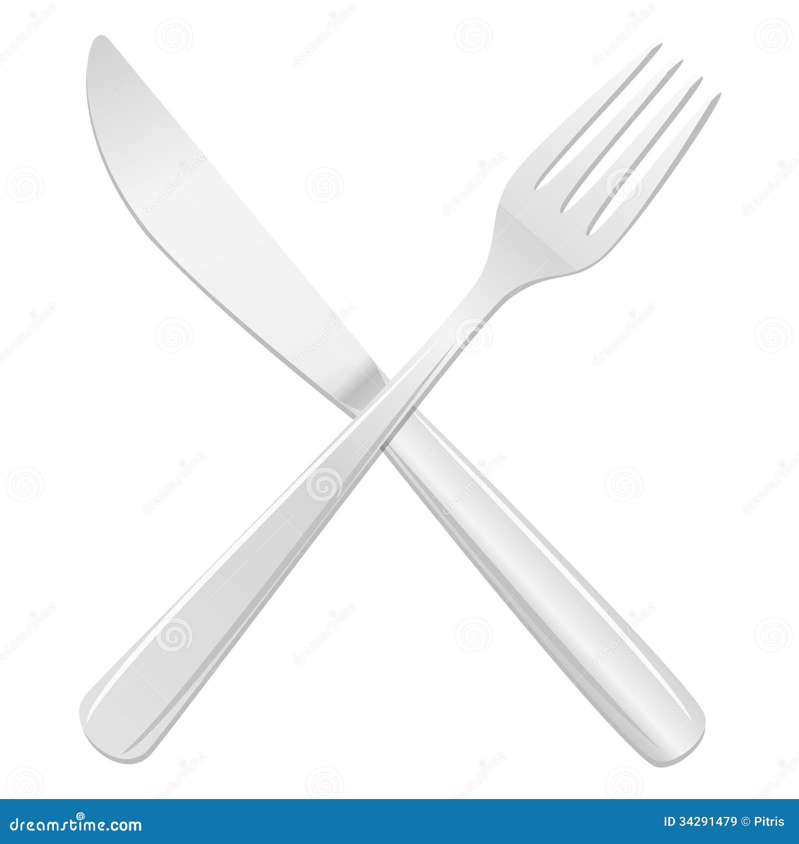 Messer und Gabel gekreuzt. vektor abbildung. Illustration von platz ...