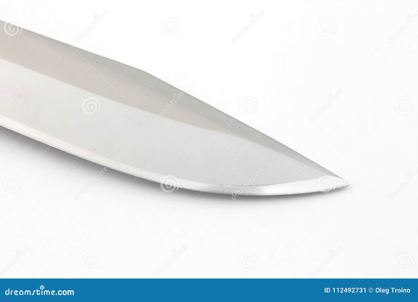 Messerklinge Auf Einem Weißen Hintergrund Stockbild - Bild von eisen ...