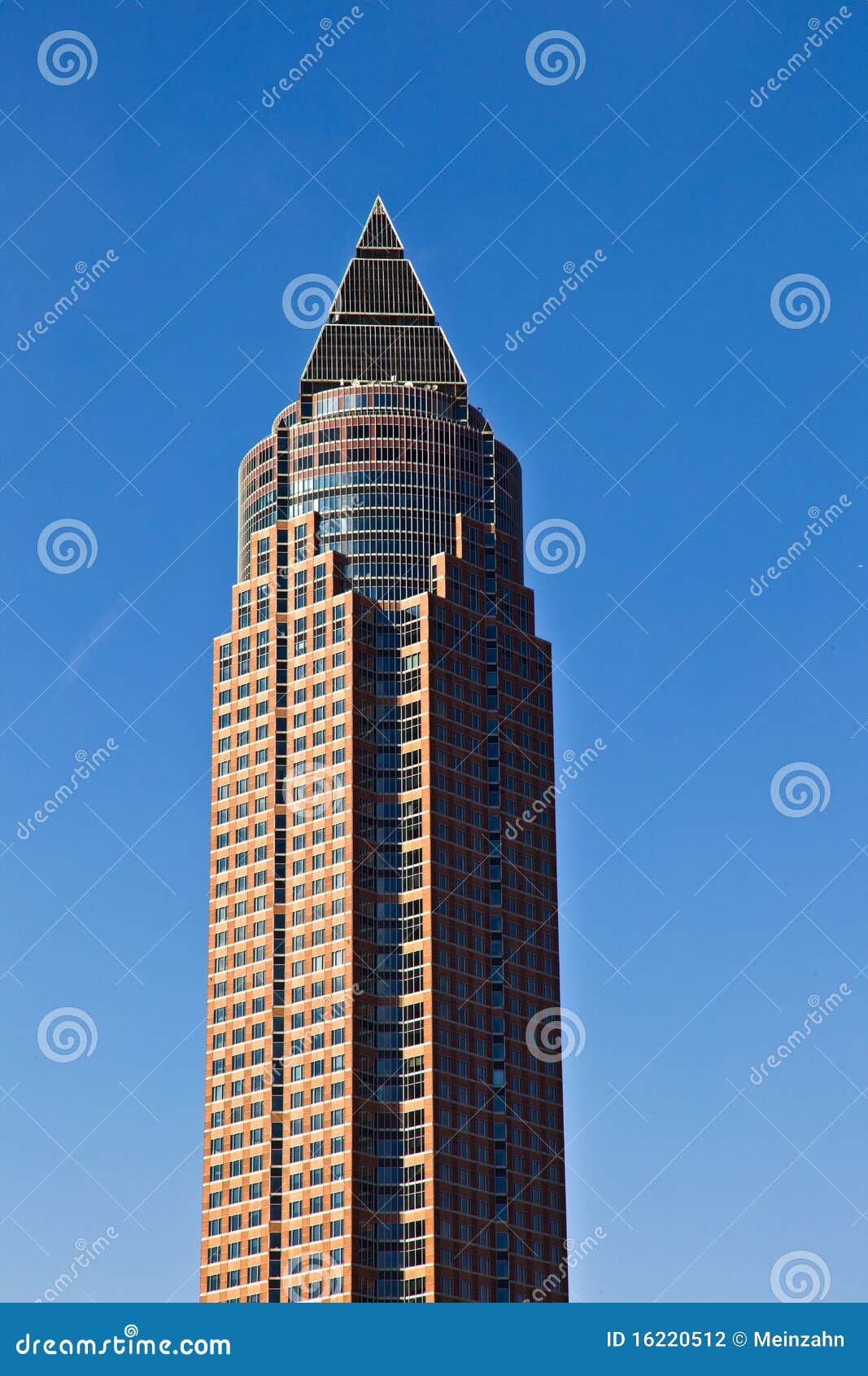 Messeturm - Fair Tower of Frankfurt Stock Photo - Image of tall ...