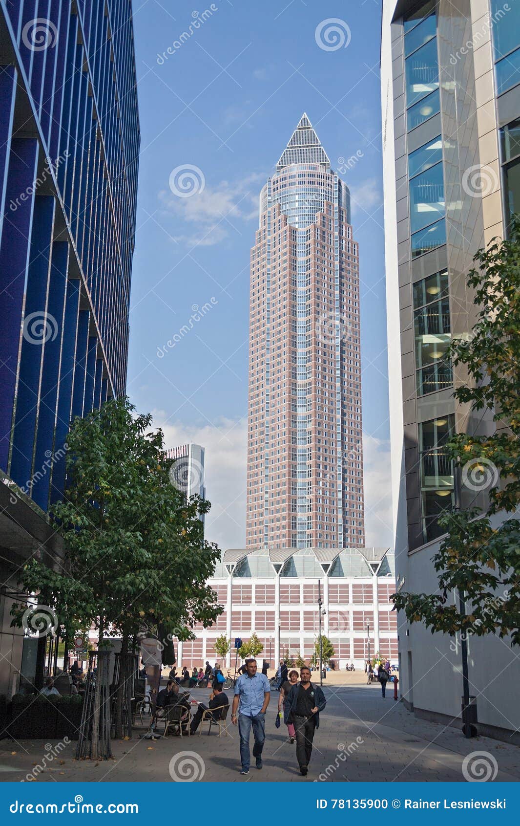 Messeturm, Frankfurt, Germany Editorial Image - Image of high, bank ...