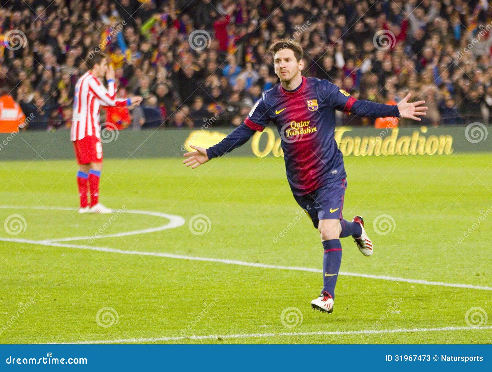 Messi Che Celebra Uno Scopo Fotografia Stock Editoriale - Immagine di ...