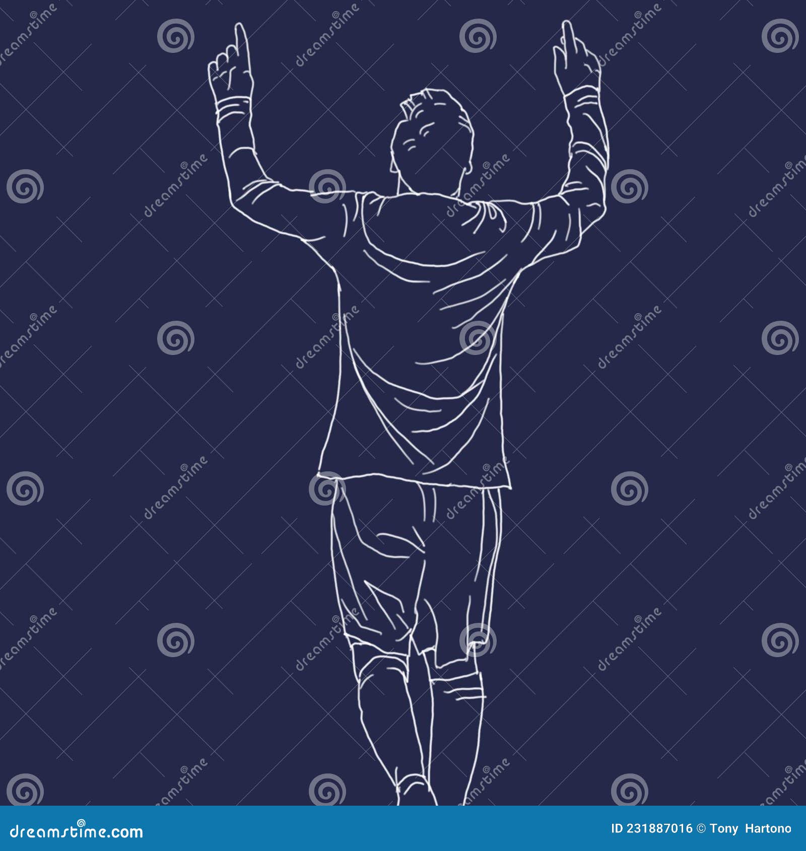 Messi Expression Sketch after Scoring Stock Vector - Illustration of ...