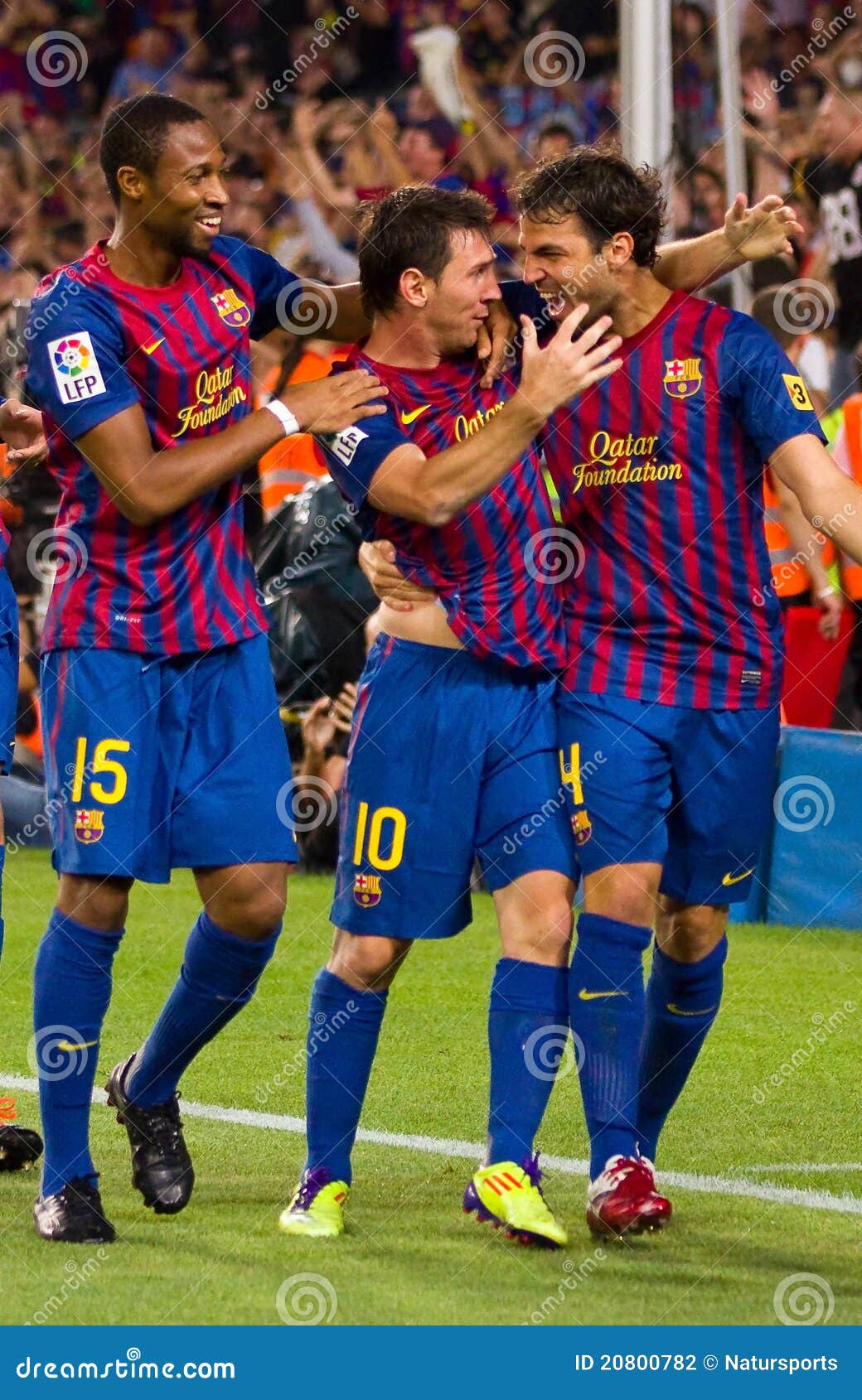 Messi and Fabregas, FC Barcelona Editorial Photography - Image of ...