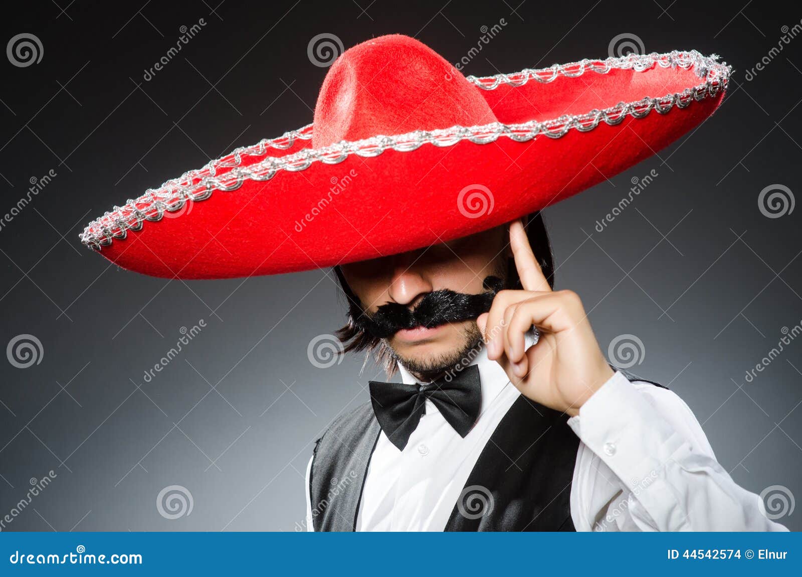 Messicano Divertente Con Il Sombrero Fotografia Stock - Immagine di ...