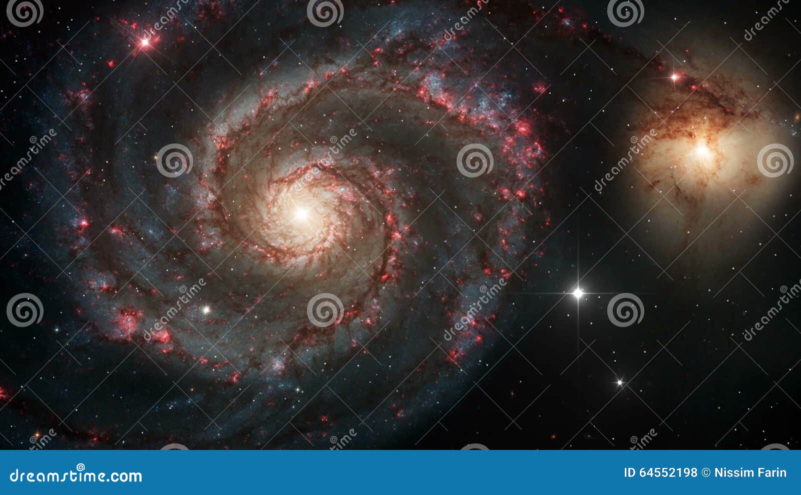 Messier Galaxy in Outer Space Stock Footage - Video of nasa, meteor ...