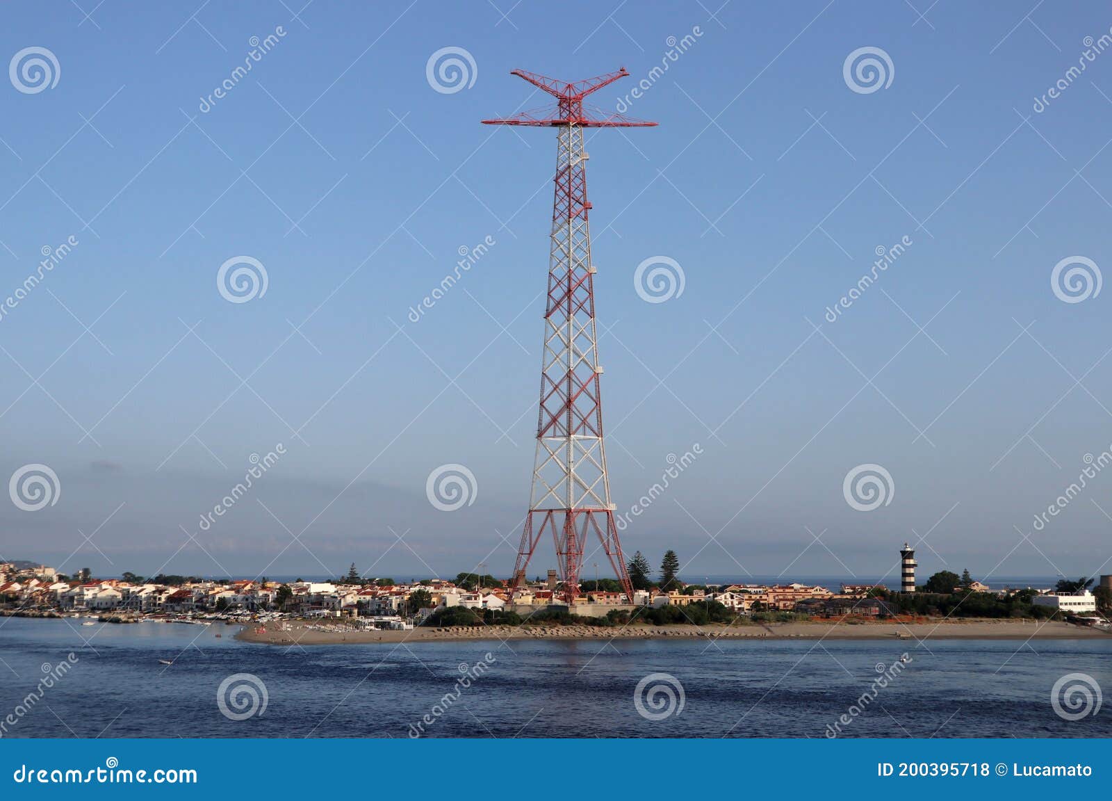 Messina - Pilone Di Capo Peloro All`alba Stock Photo - Image of ...