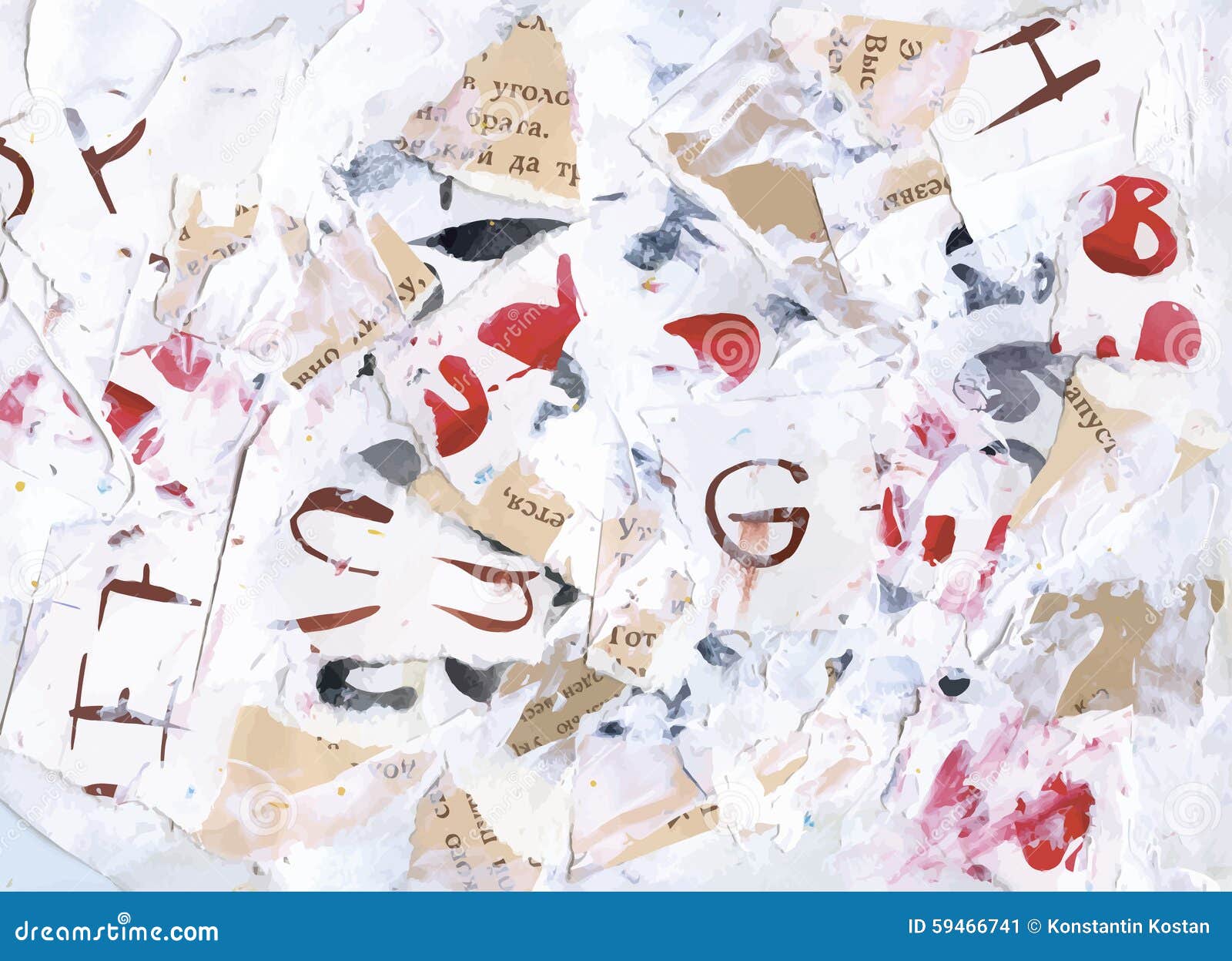 Messy Abstract Watercolor Alphabet Background Stock Vector ...