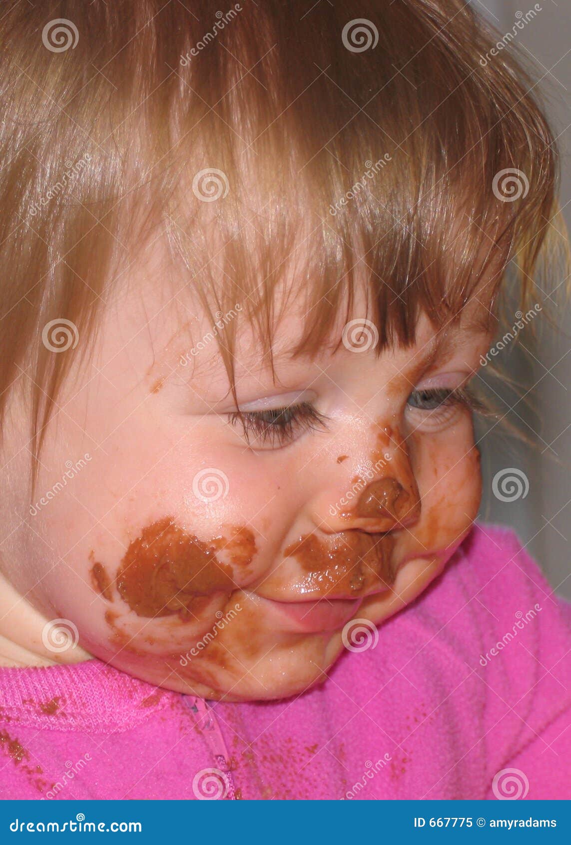 Messy Baby stock image. Image of feed, face, eats, eating - 667775