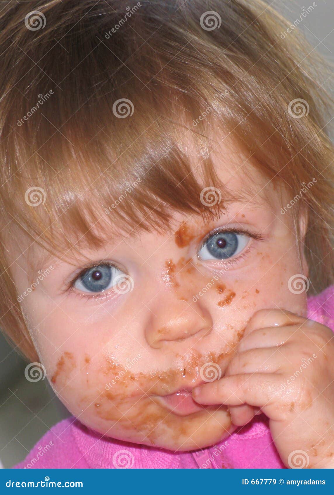 Messy Baby stock image. Image of babies, eyes, chocolate - 667779